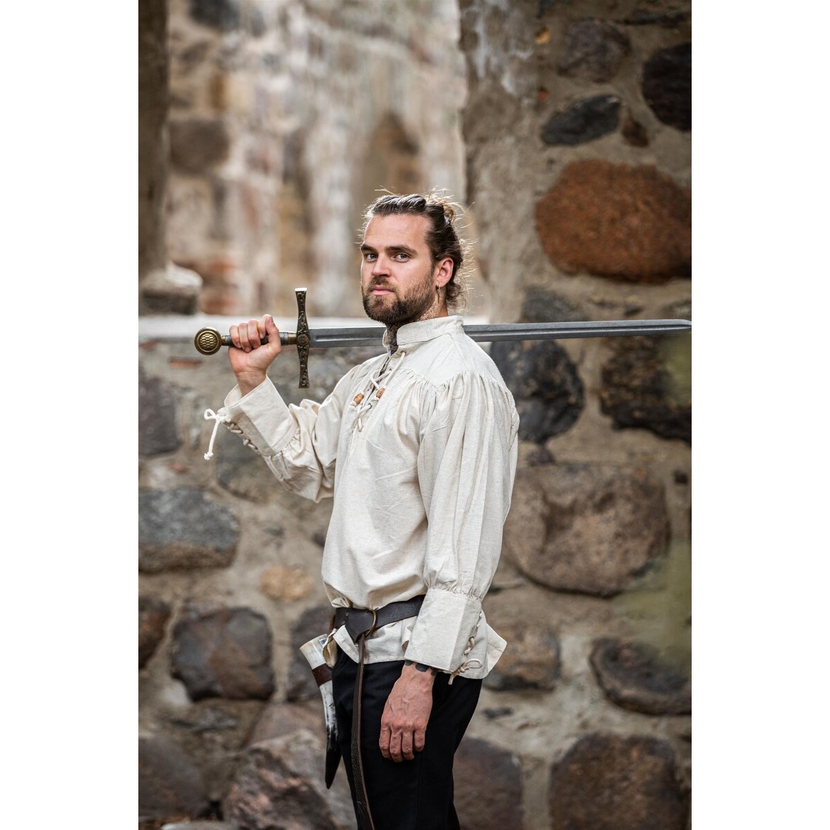 Medieval Shirt Claude with Laced Cuffs | Elbenwald