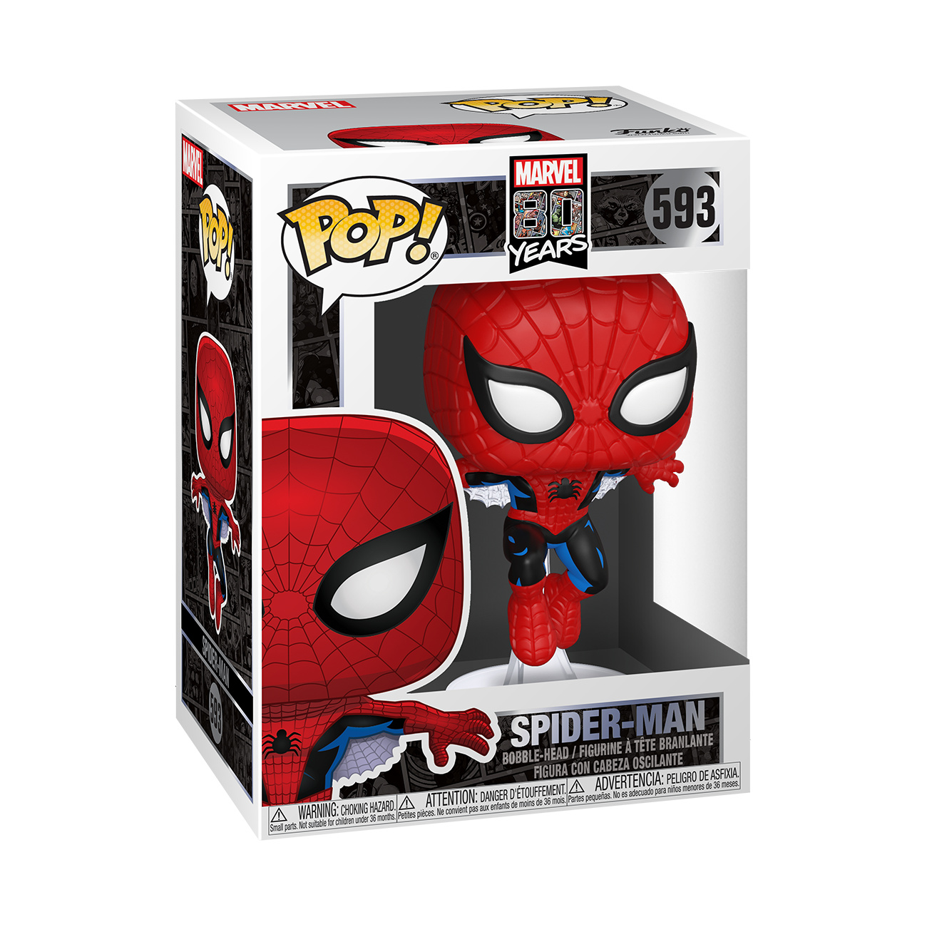 Spider-Man - First Appearance Marvel 80th Funko Pop Wackelkopf-Figur ...