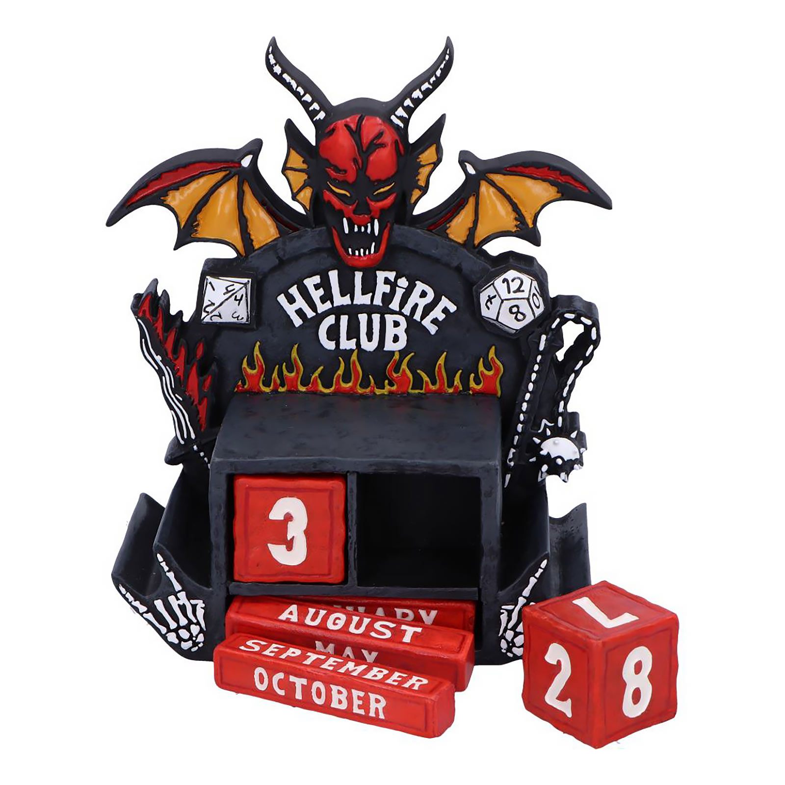 Stranger Things - Hellfire Club 3D Perpetual Calendar | Elbenwald