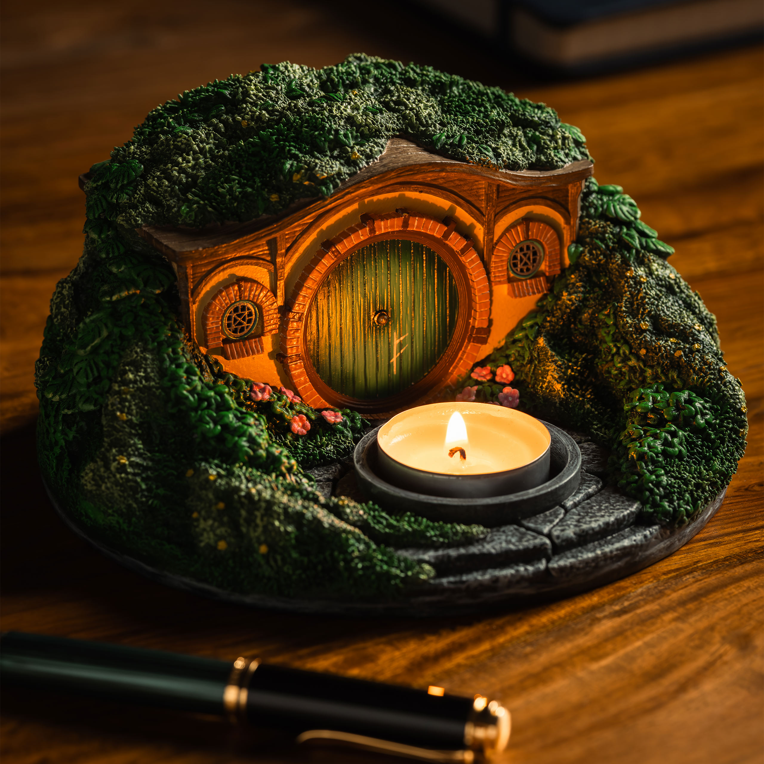 Der Herr Der Ringe Hobbit H hle Auenland Diorama Teelichthalter