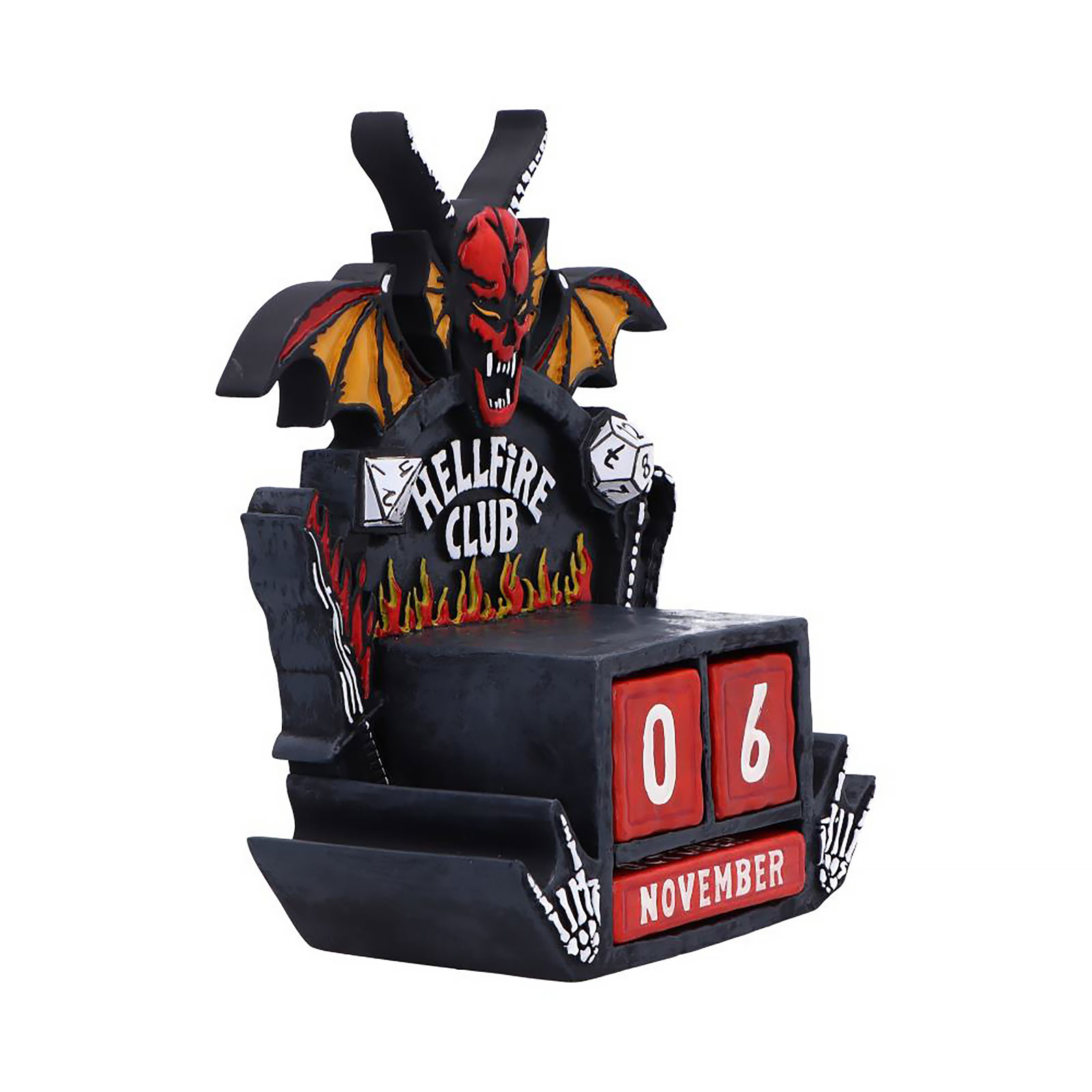 Stranger Things - Hellfire Club 3D Perpetual Calendar | Elbenwald