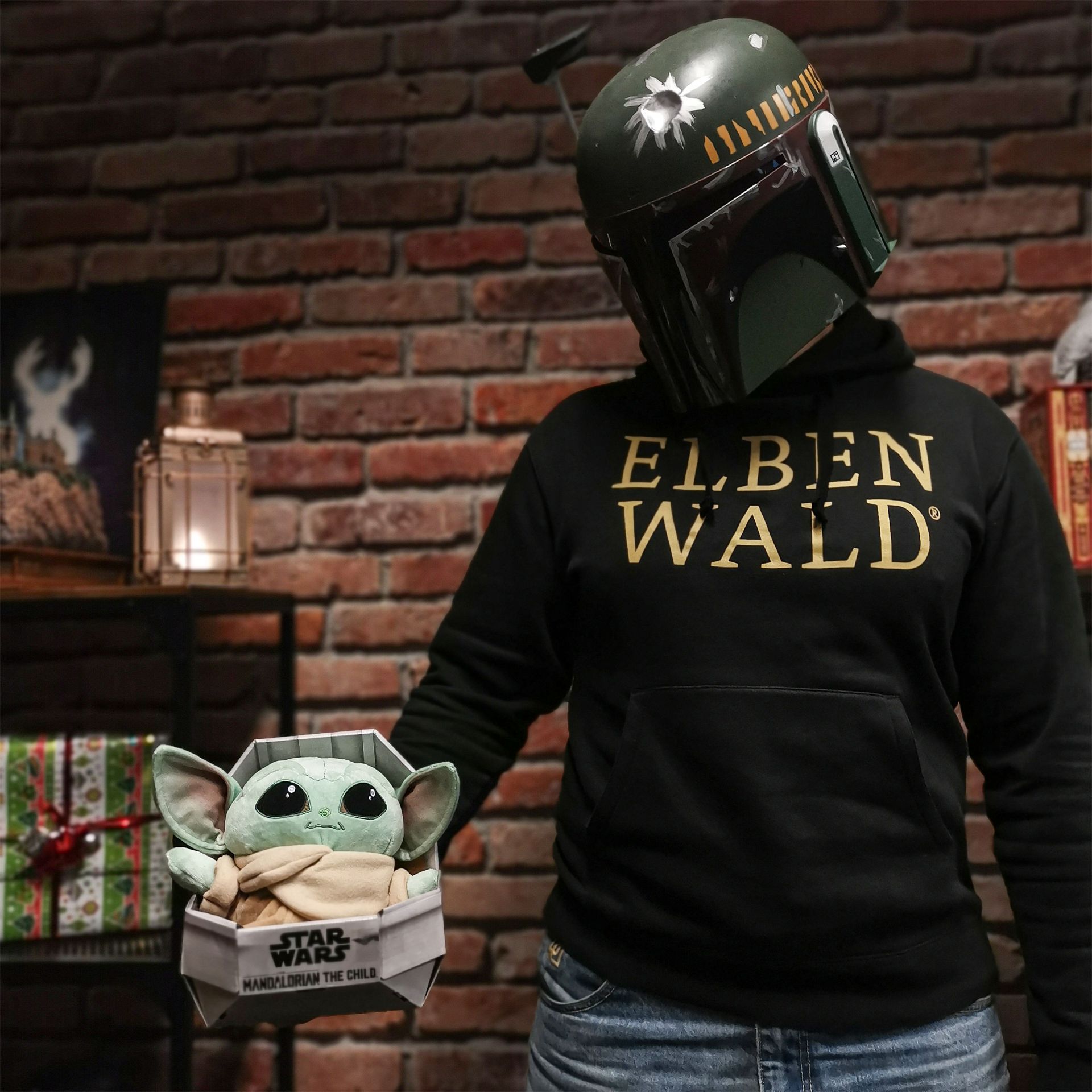 Grogu Plush Figure in Cradle 20 cm - Star Wars The Mandalorian | Elbenwald