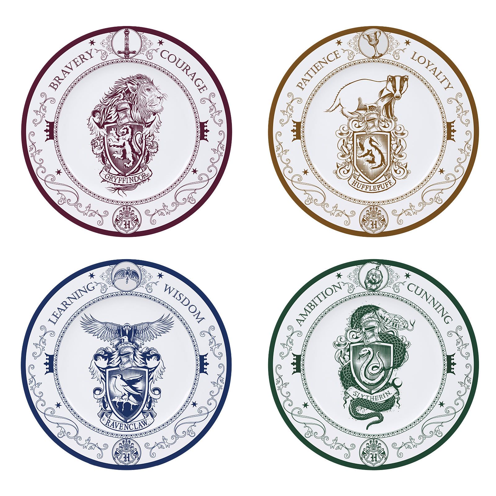 Harry Potter - Hogwarts Houses Plate Set | Elbenwald
