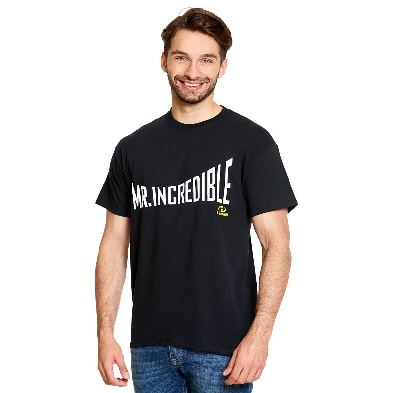 The Incredibles - Mr. Incredible Logo T-Shirt Black | Elbenwald