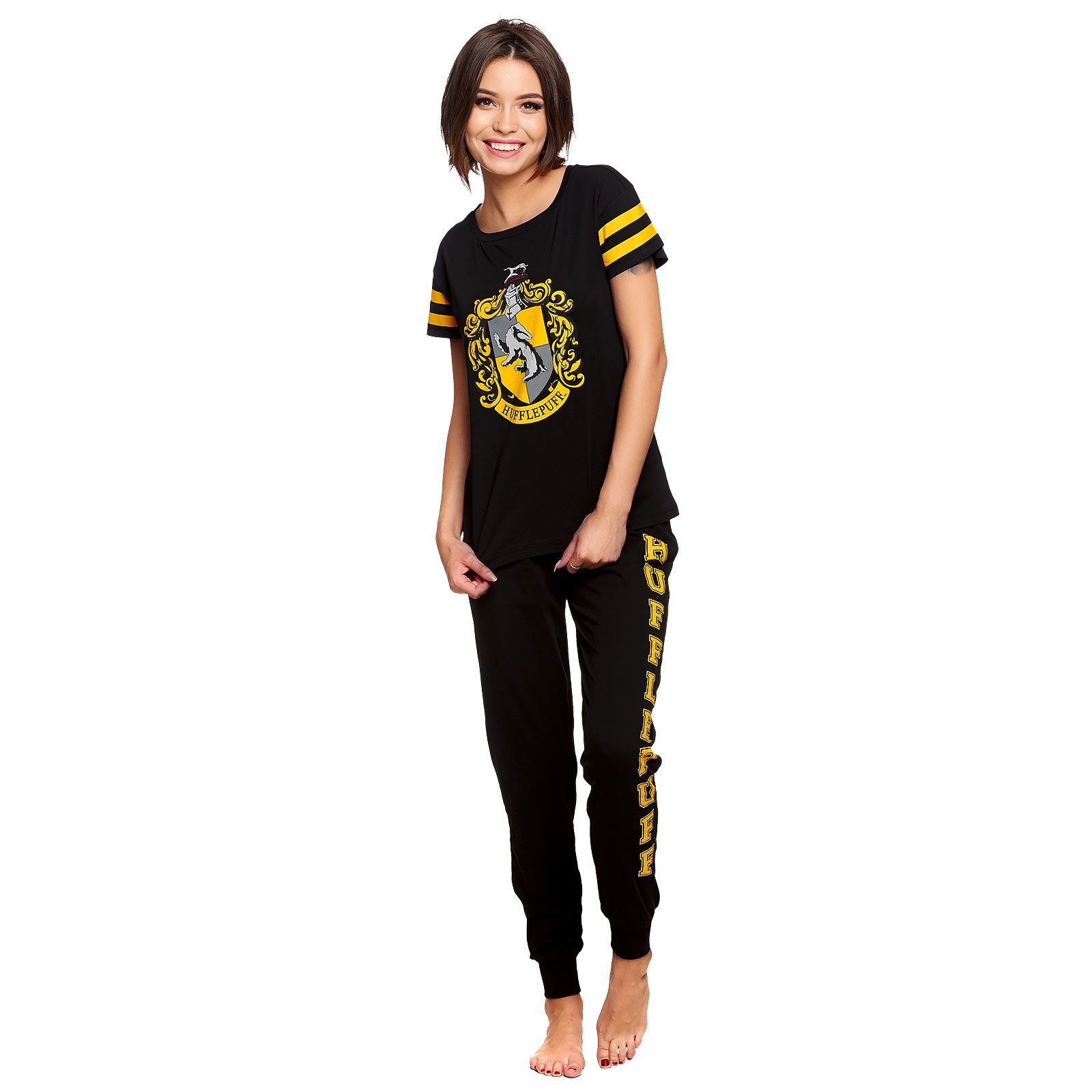 Harry Potter - Hufflepuff Crest Pyjama for Women | Elbenwald