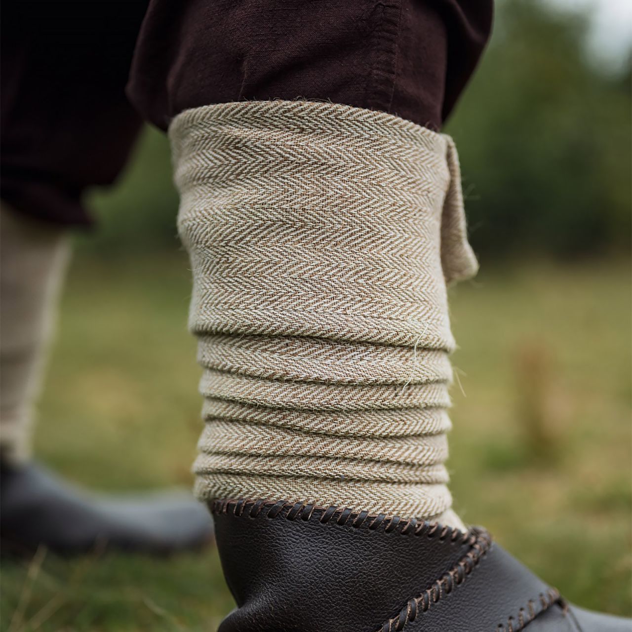 Medieval Leg Wraps Jannik Beige | Elbenwald