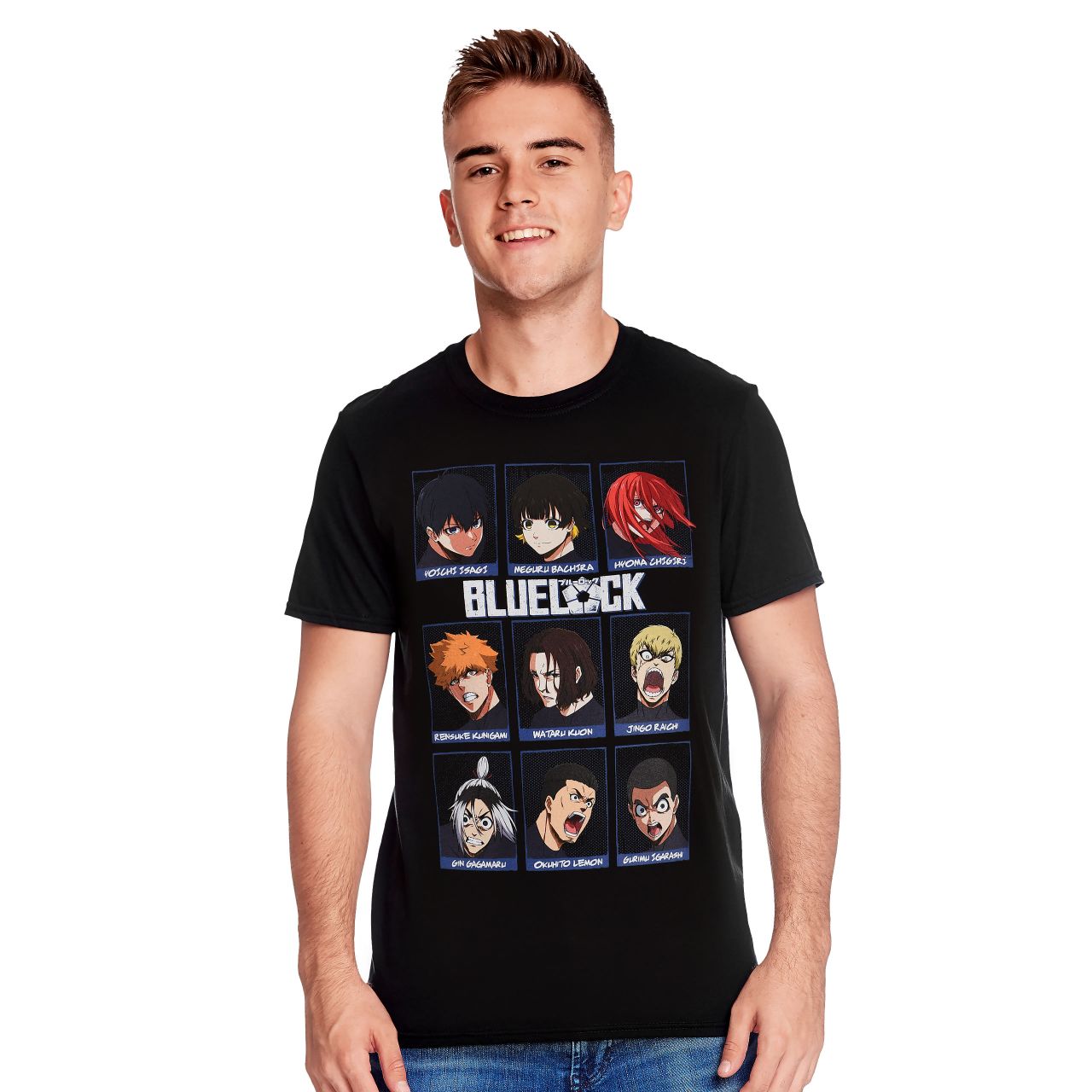 Blue Lock - Characters T-Shirt Black | Elbenwald