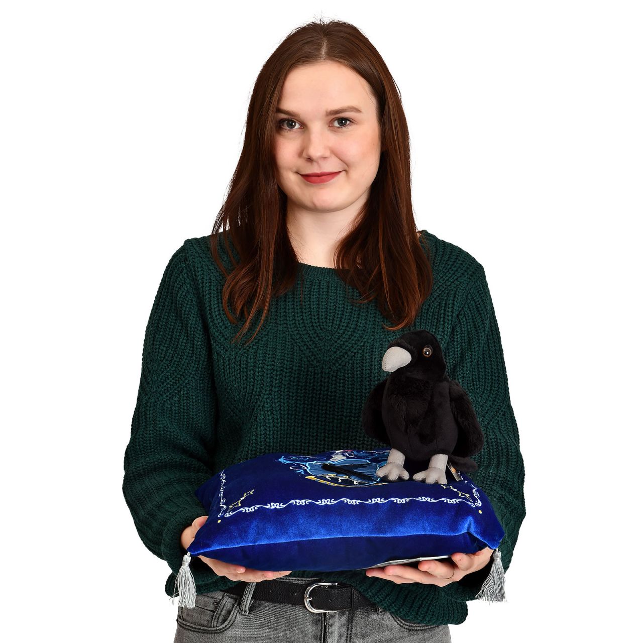Harry Potter - Ravenclaw Crest Cushion with Plush Figure | Elbenwald
