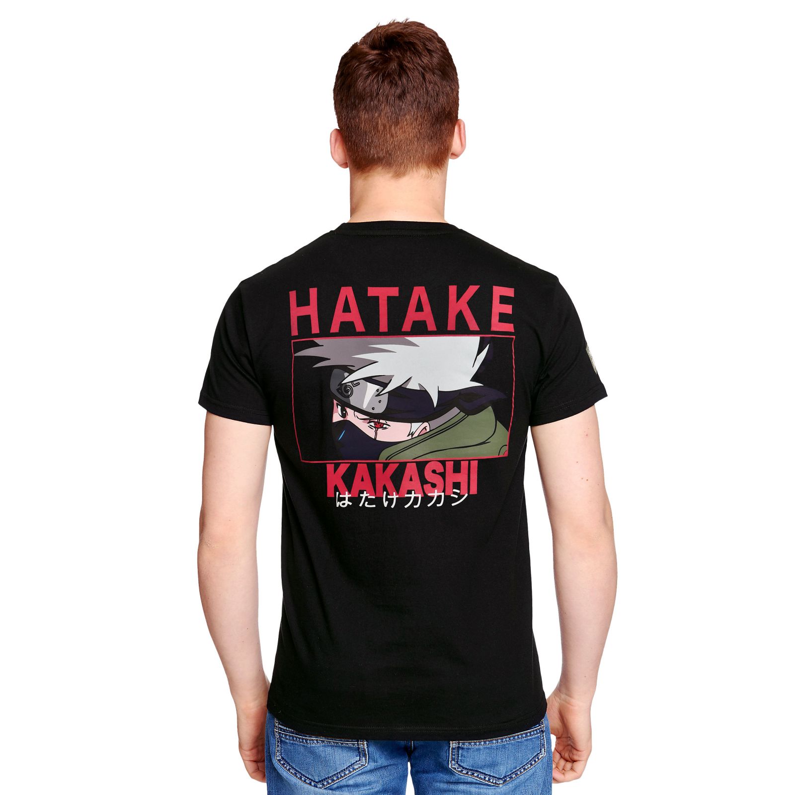 Naruto - Kakashi Hatake Poster T-Shirt schwarz | Elbenwald