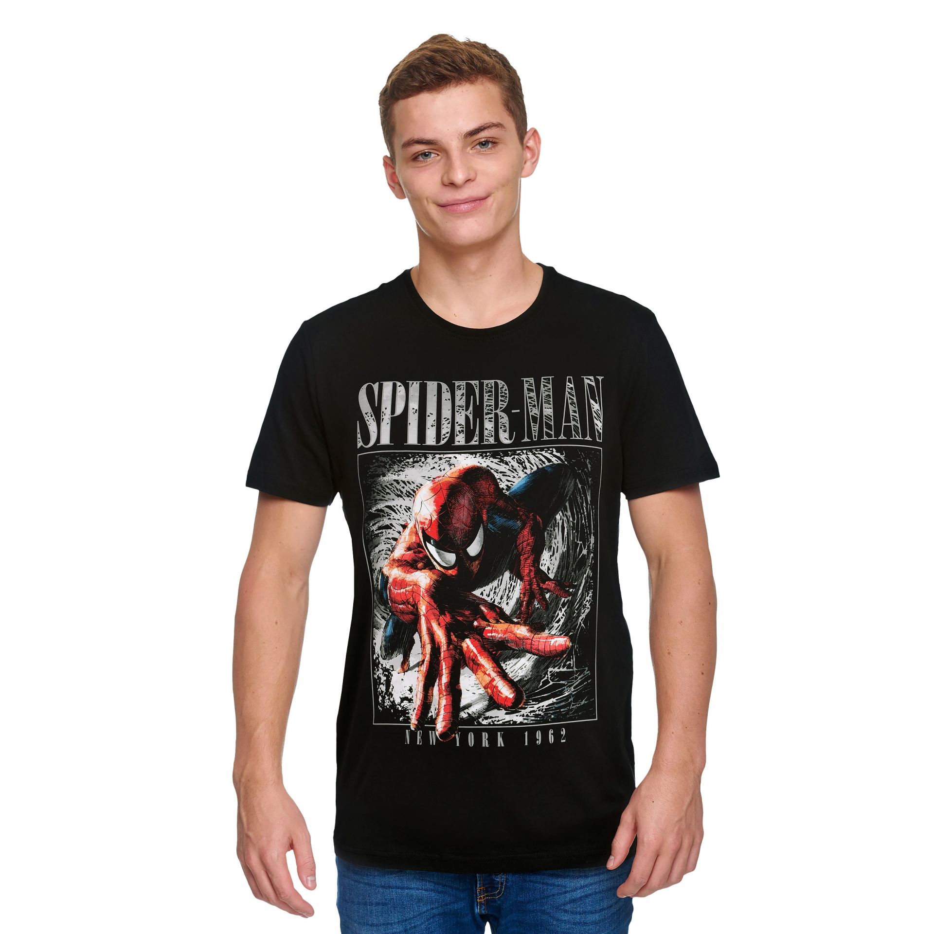Spider-Man - New York 1962 Black T-Shirt | Elbenwald