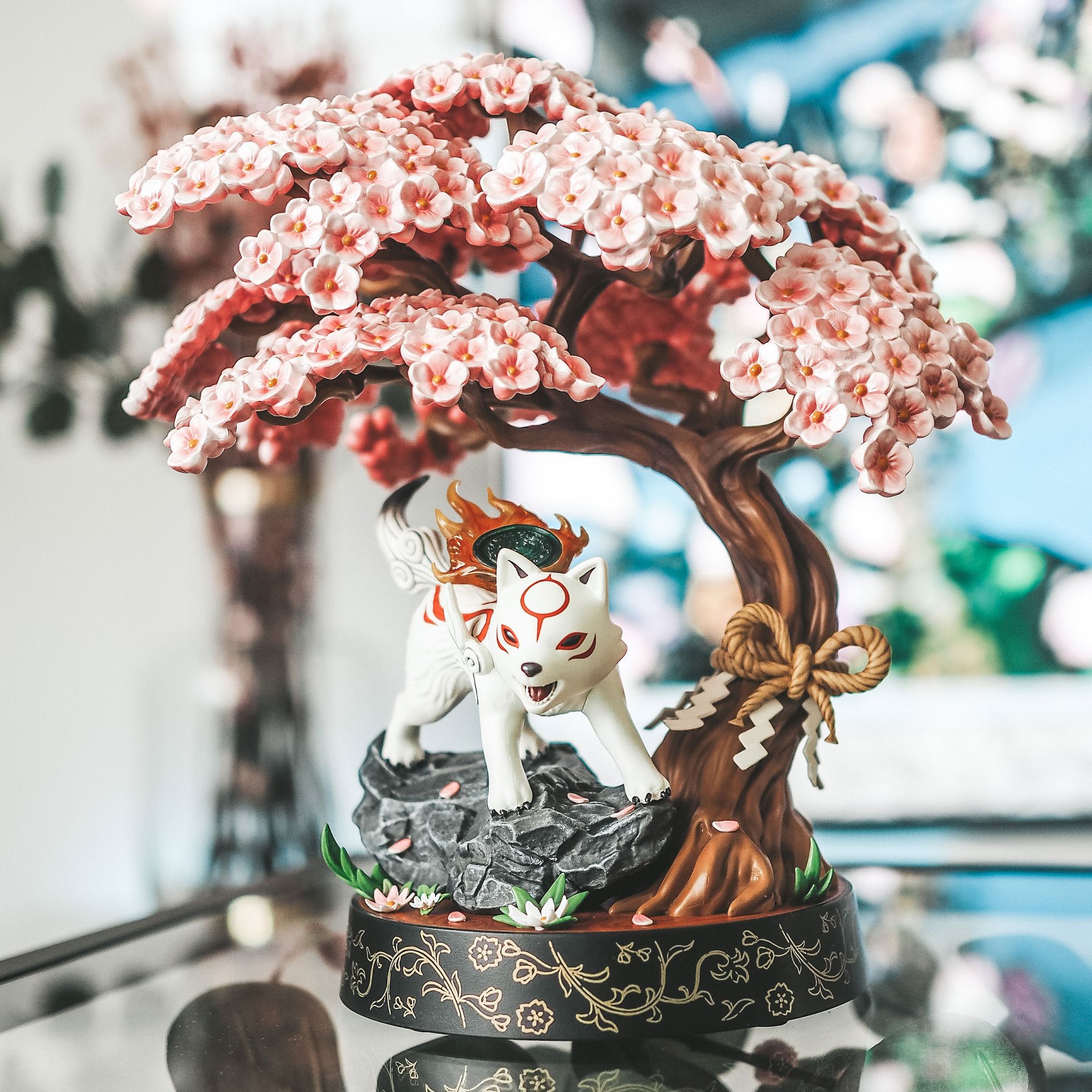 Okami - Chibiterasu statue | Elbenwald