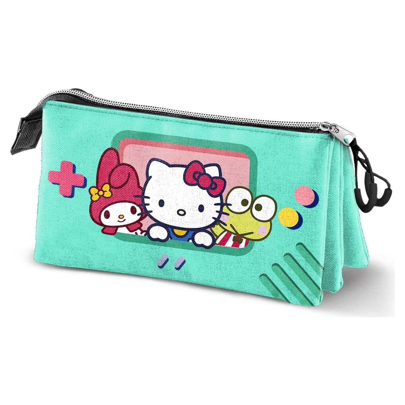 Sanrio Trousse triple Hello Kitty Jeu vidéo | Elbenwald