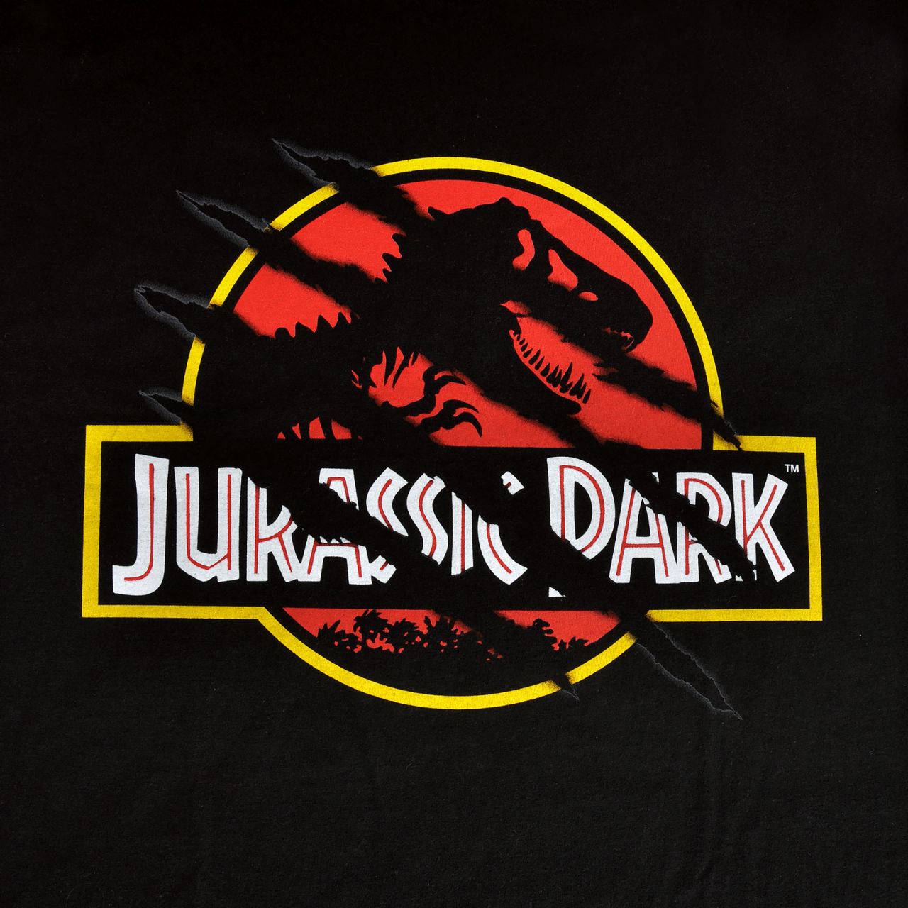 Jurassic Park - Ripped Movie Logo T-Shirt schwarz | Elbenwald