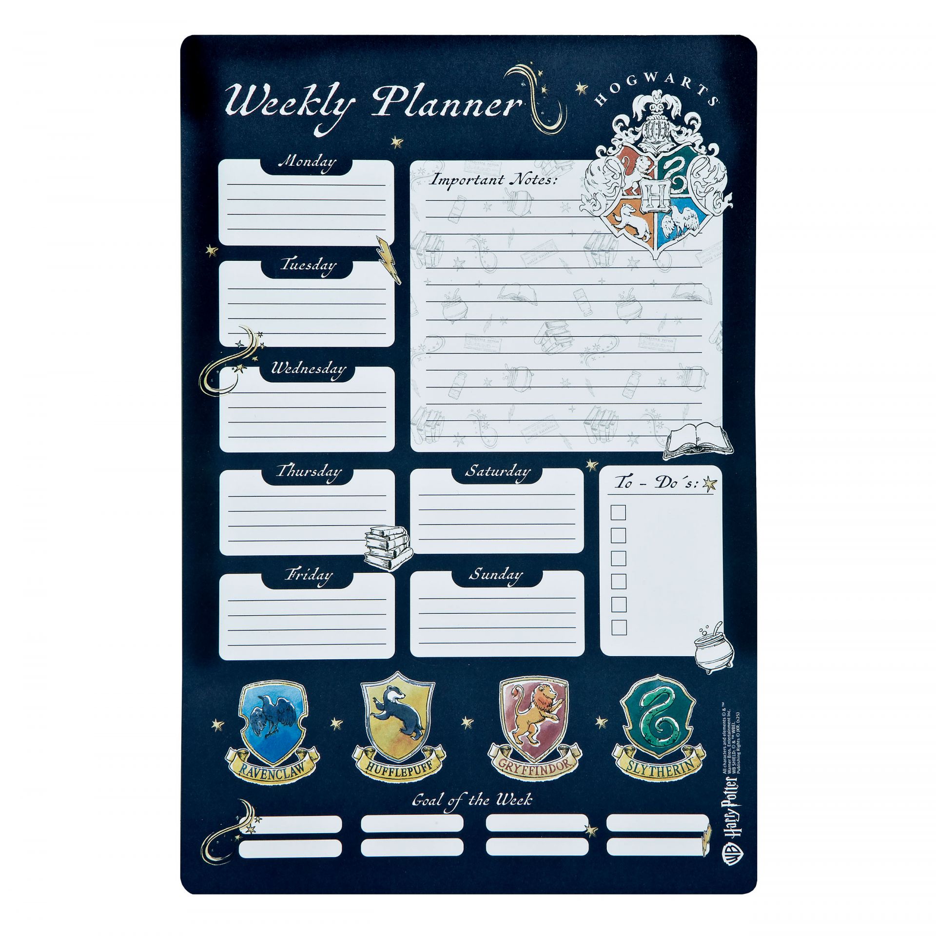 Harry Potter - Hogwarts Crest Weekly Planner | Elbenwald