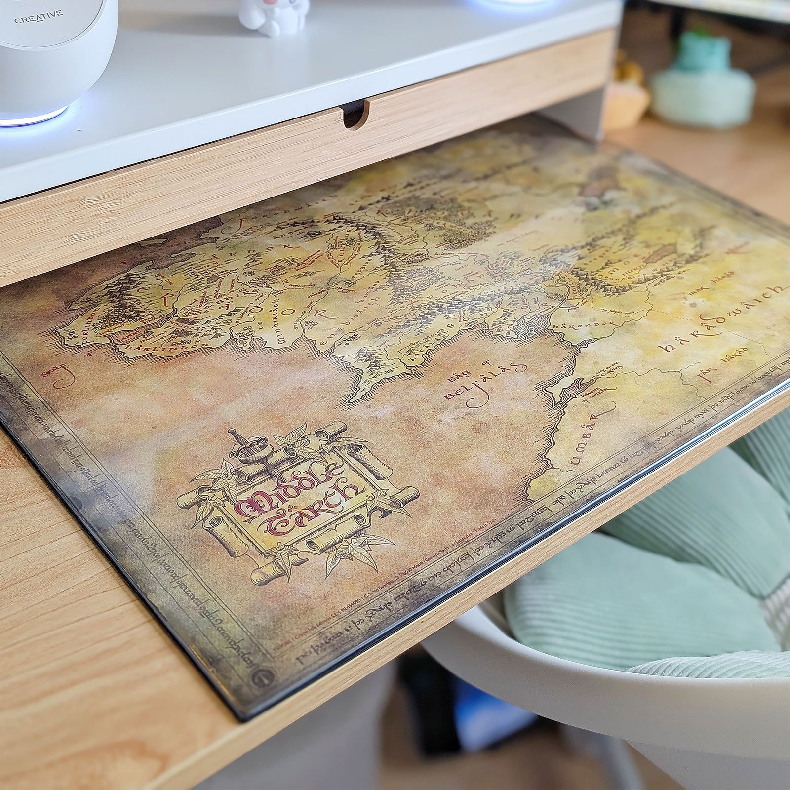 The Lord of the Rings - Middle Earth Map Desk Pad | Elbenwald
