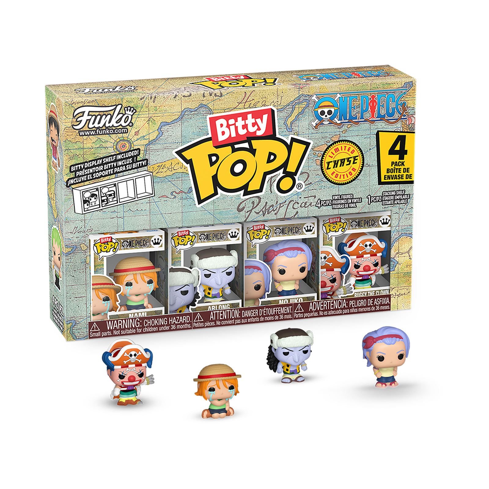 One Piece - Funko Bitty Pop 4er Figuren Set Serie 2 | Elbenwald