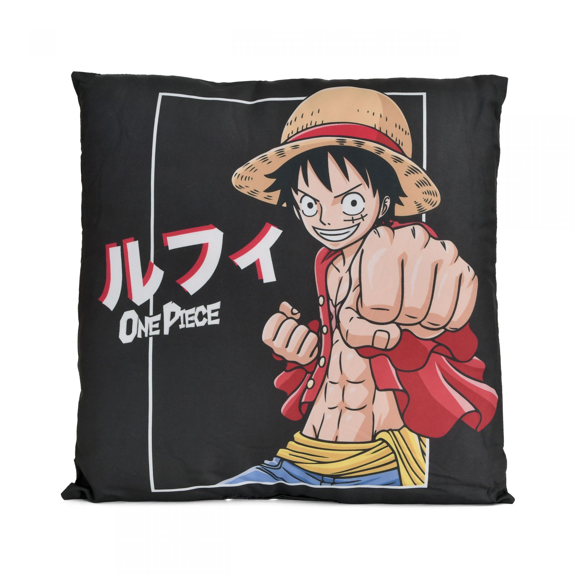 One Piece - Luffy & Skull Pillow | Elbenwald