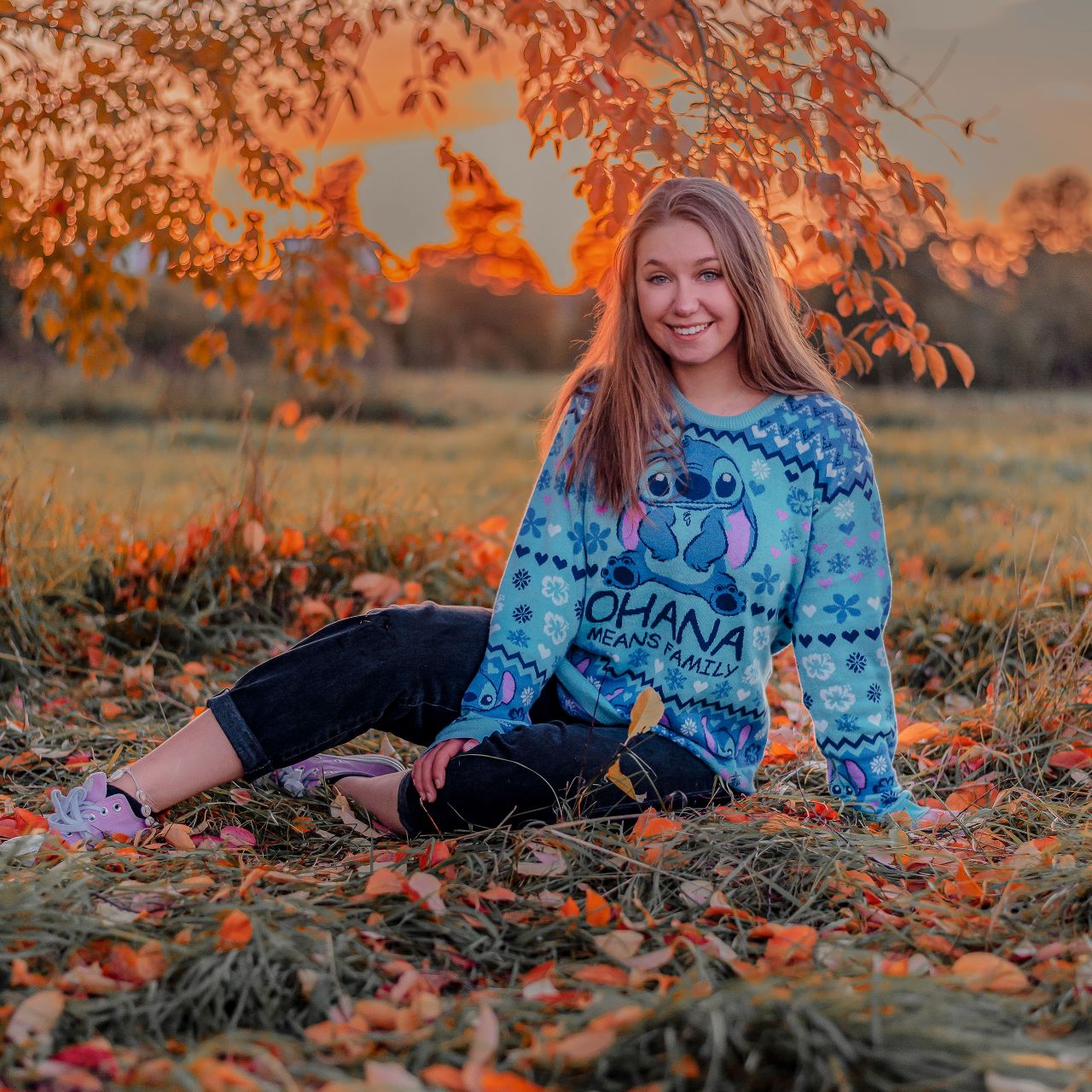 Lilo & Stitch - Ohana Means Family Knitted Sweater | Elbenwald