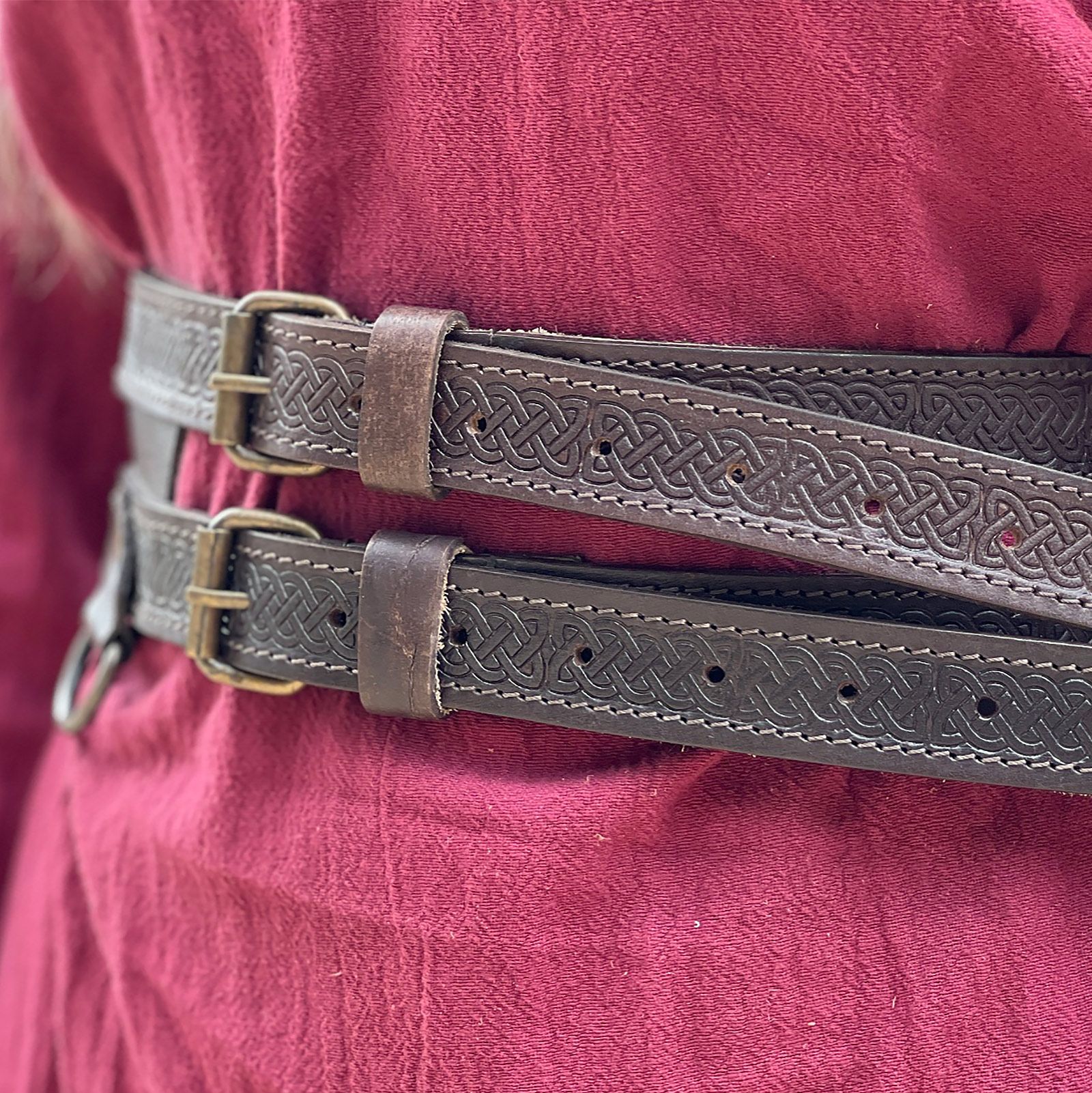 Medieval belt Axel brown | Elbenwald