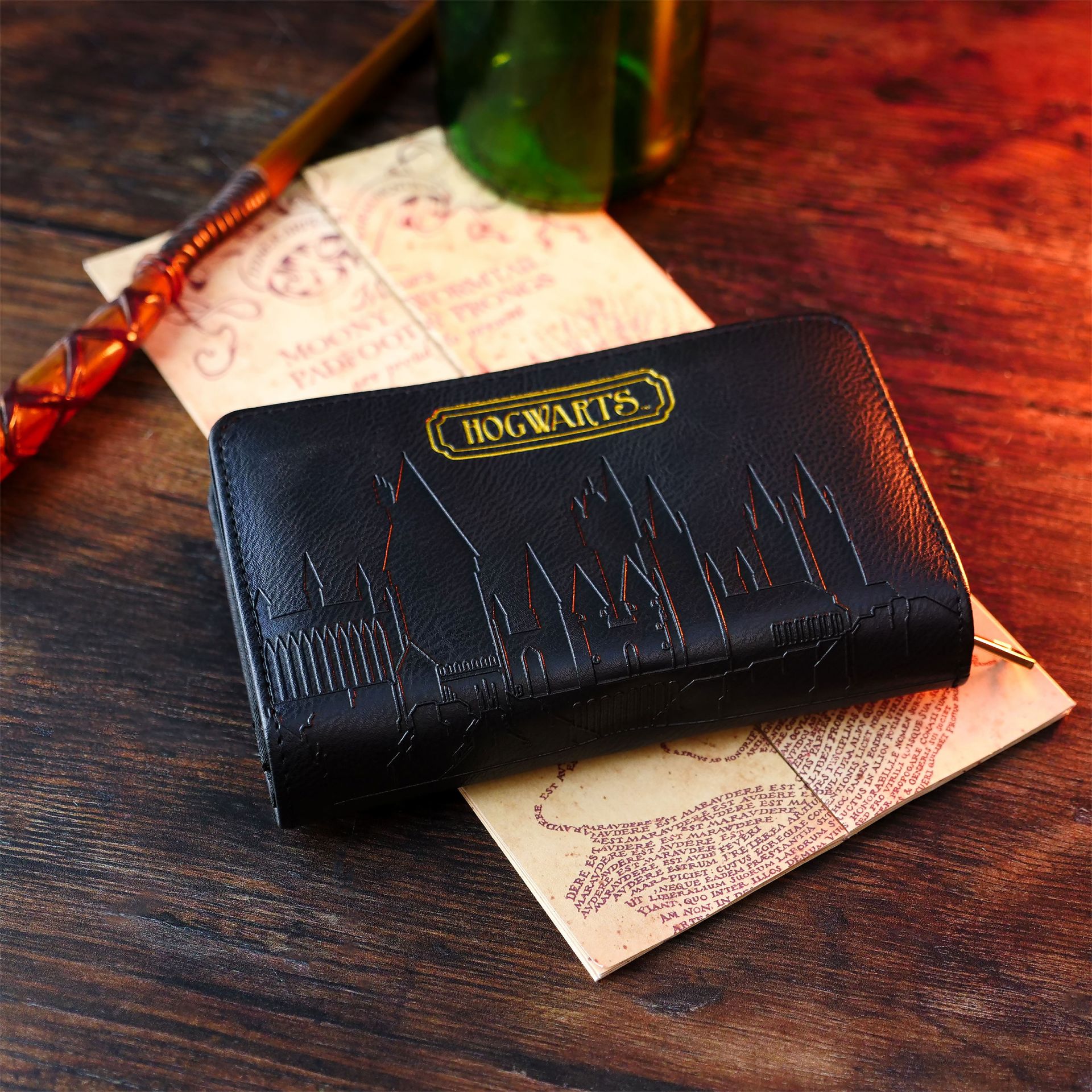 Harry Potter - Hogwarts School Wallet Black | Elbenwald