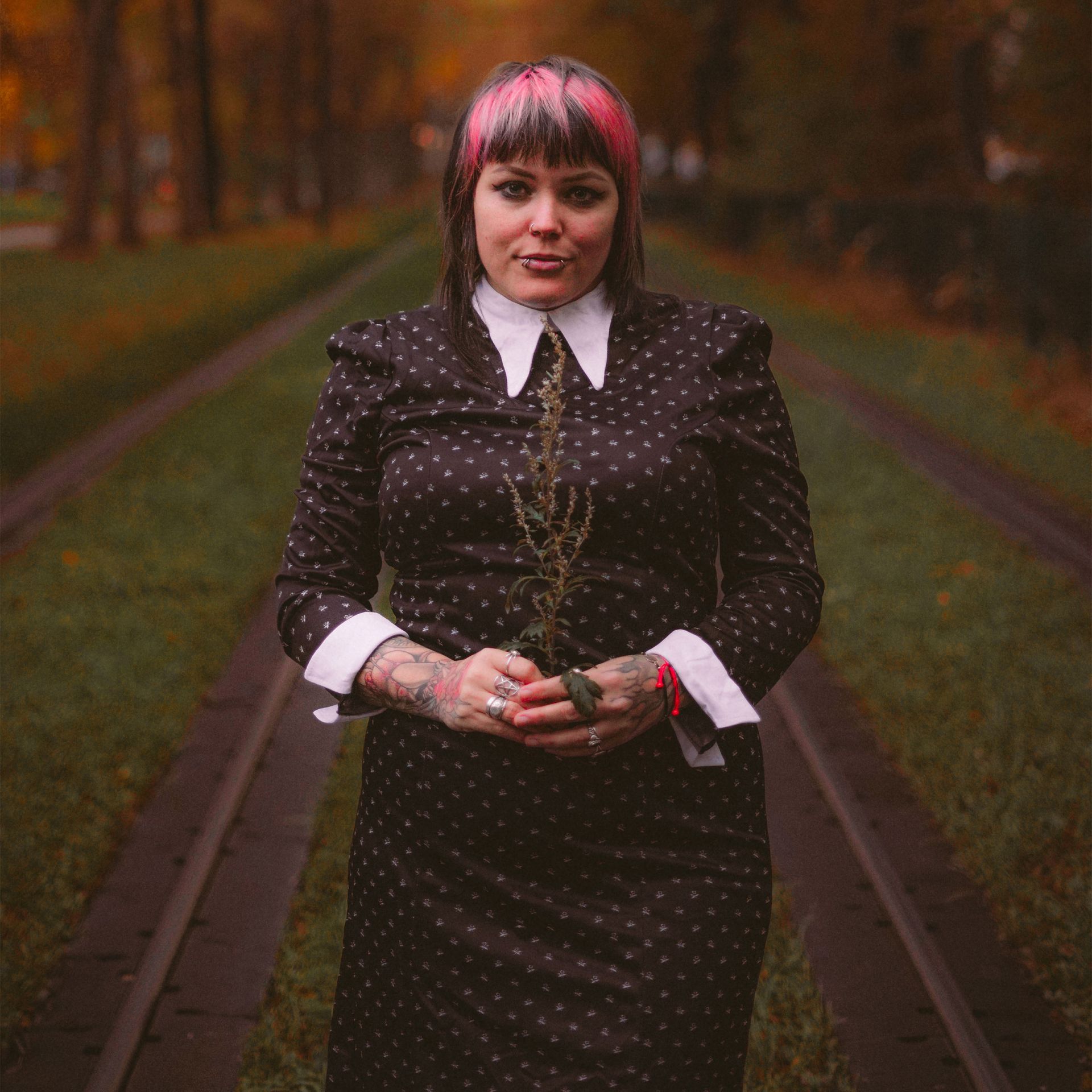 Wednesday Addams Kostüm Kleid Damen schwarz | Elbenwald