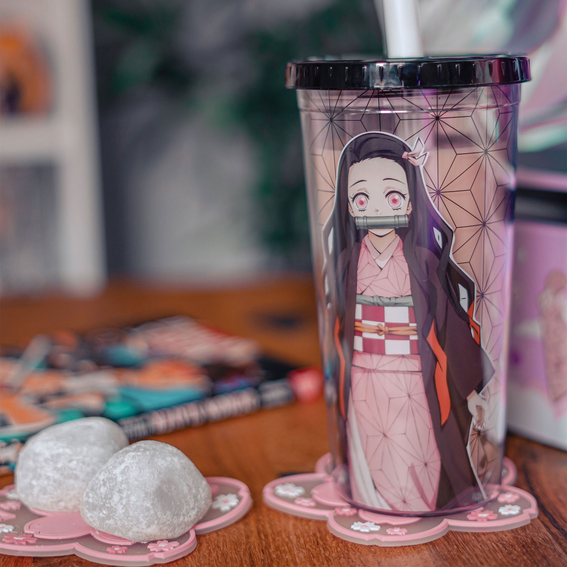 Demon Slayer - Nezuko Kamado Drinking Cup with Straw | Elbenwald
