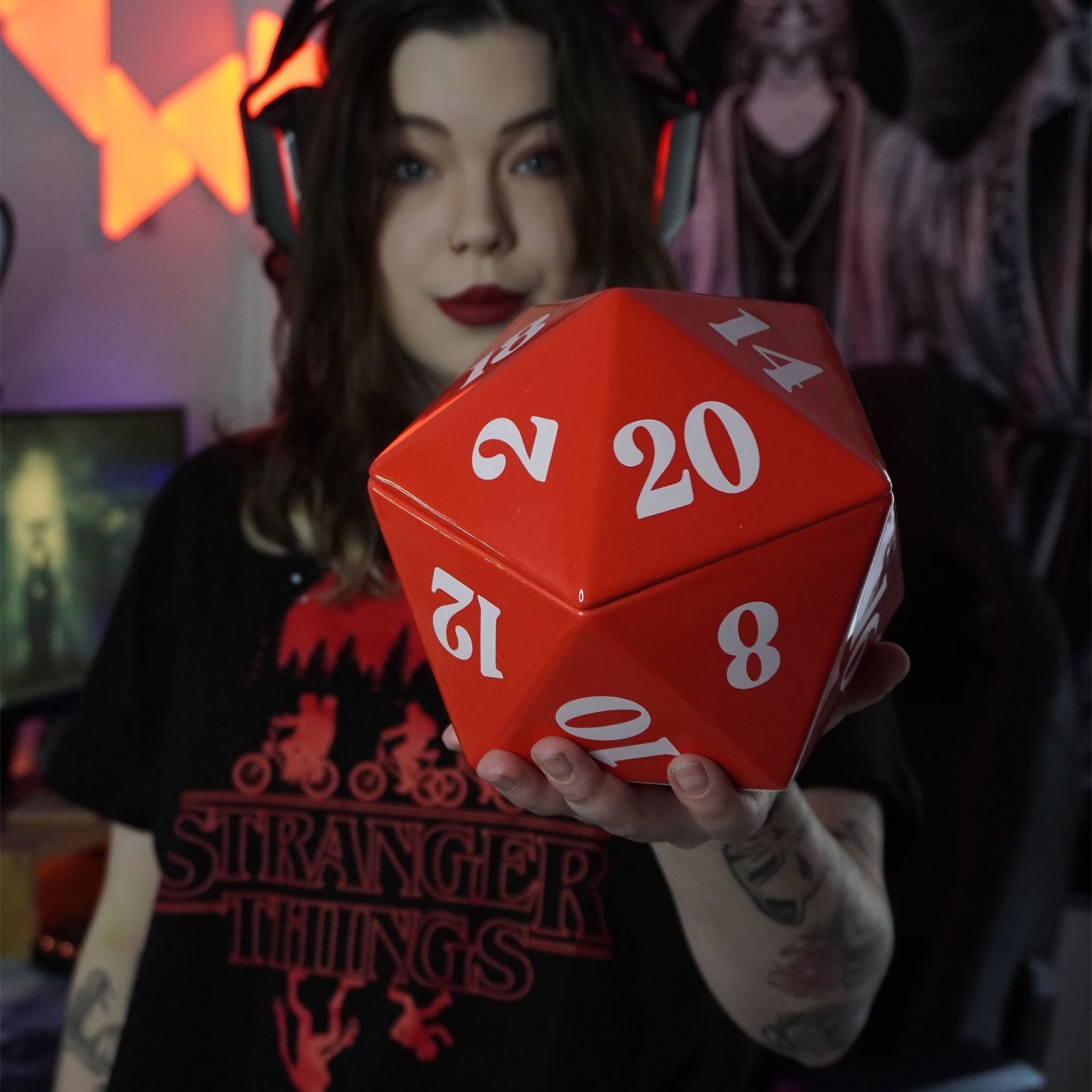 D20 Dice Cookie Jar for Pen & Paper Fans | Dungeons & Dragons | Elbenwald
