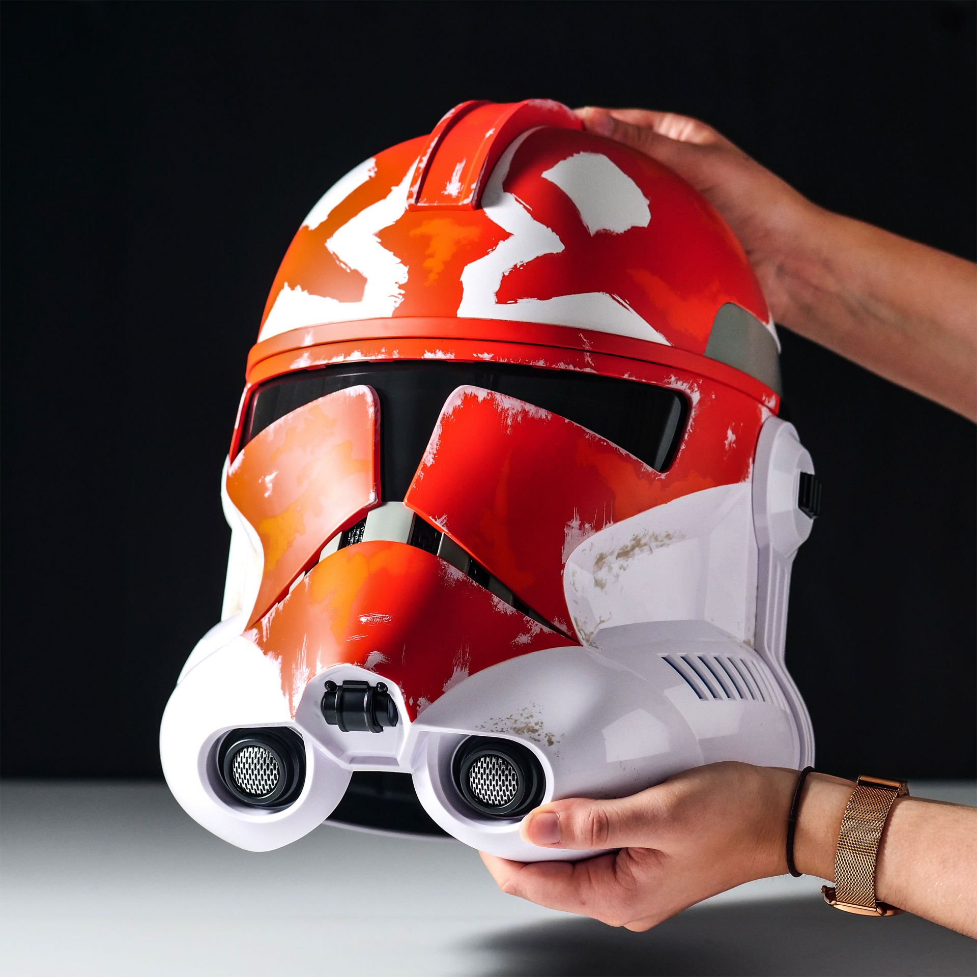 Ahsoka Tano 332nd Clone Trooper Premium Helmet Replica with Voice ...