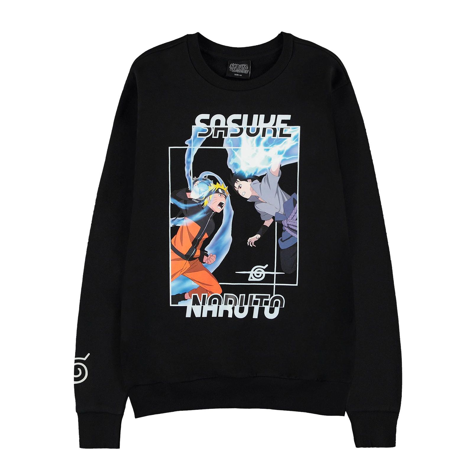 Naruto Shippuden - Sasuke vs Naruto Sweater schwarz | Elbenwald