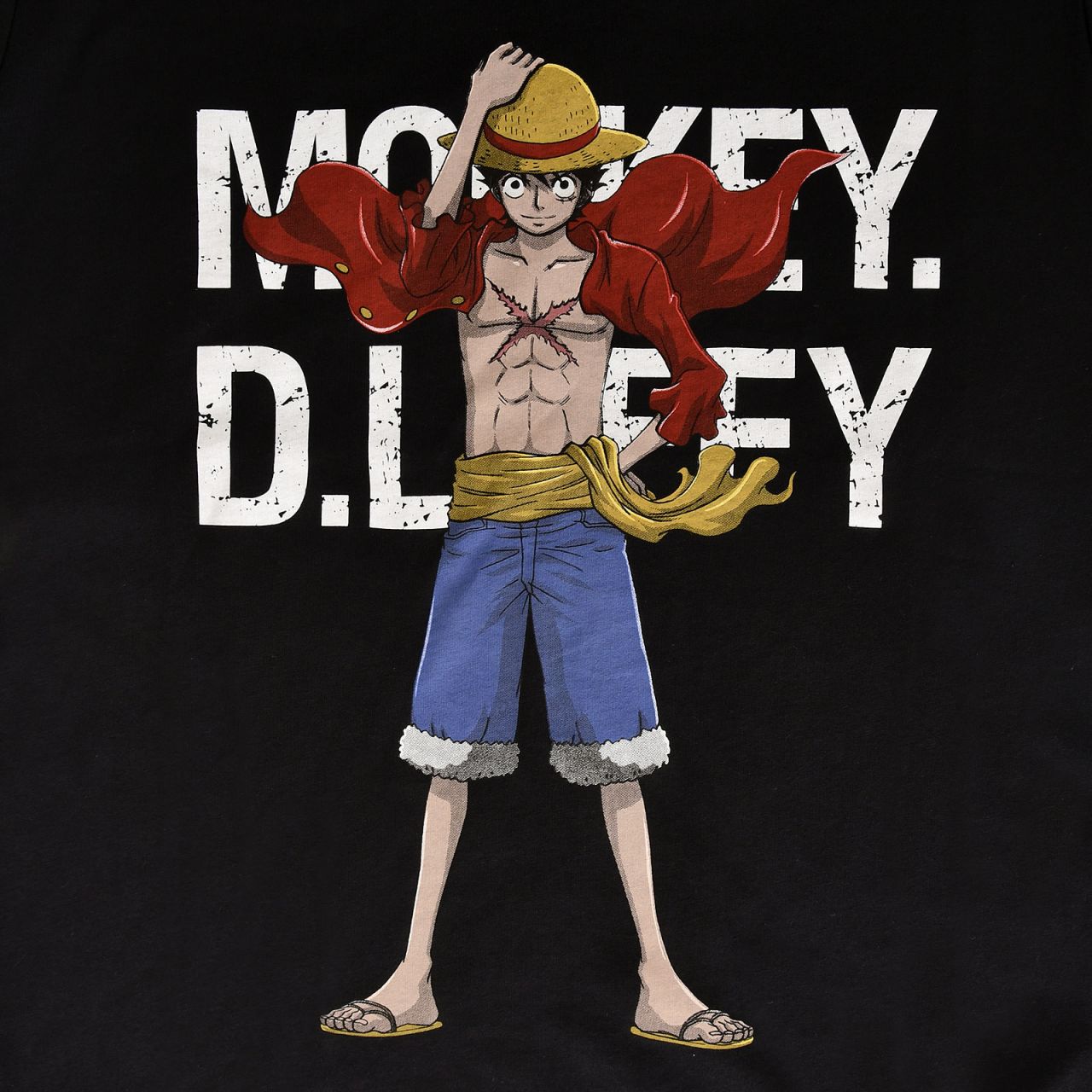 One Piece - Cool Ruffy T-Shirt Black | Elbenwald