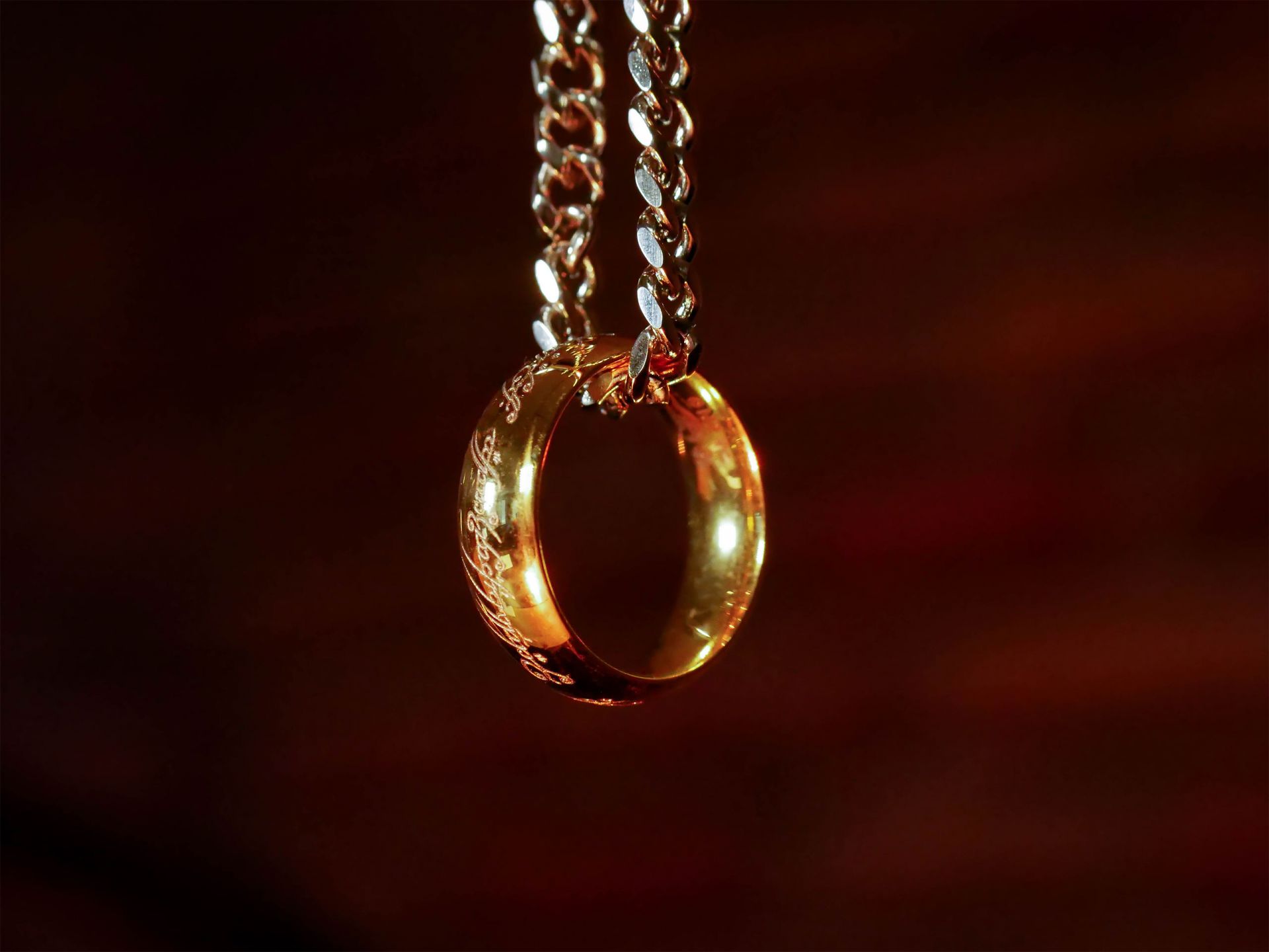 The Lord of the Rings - The One Ring on Chain | Elbenwald
