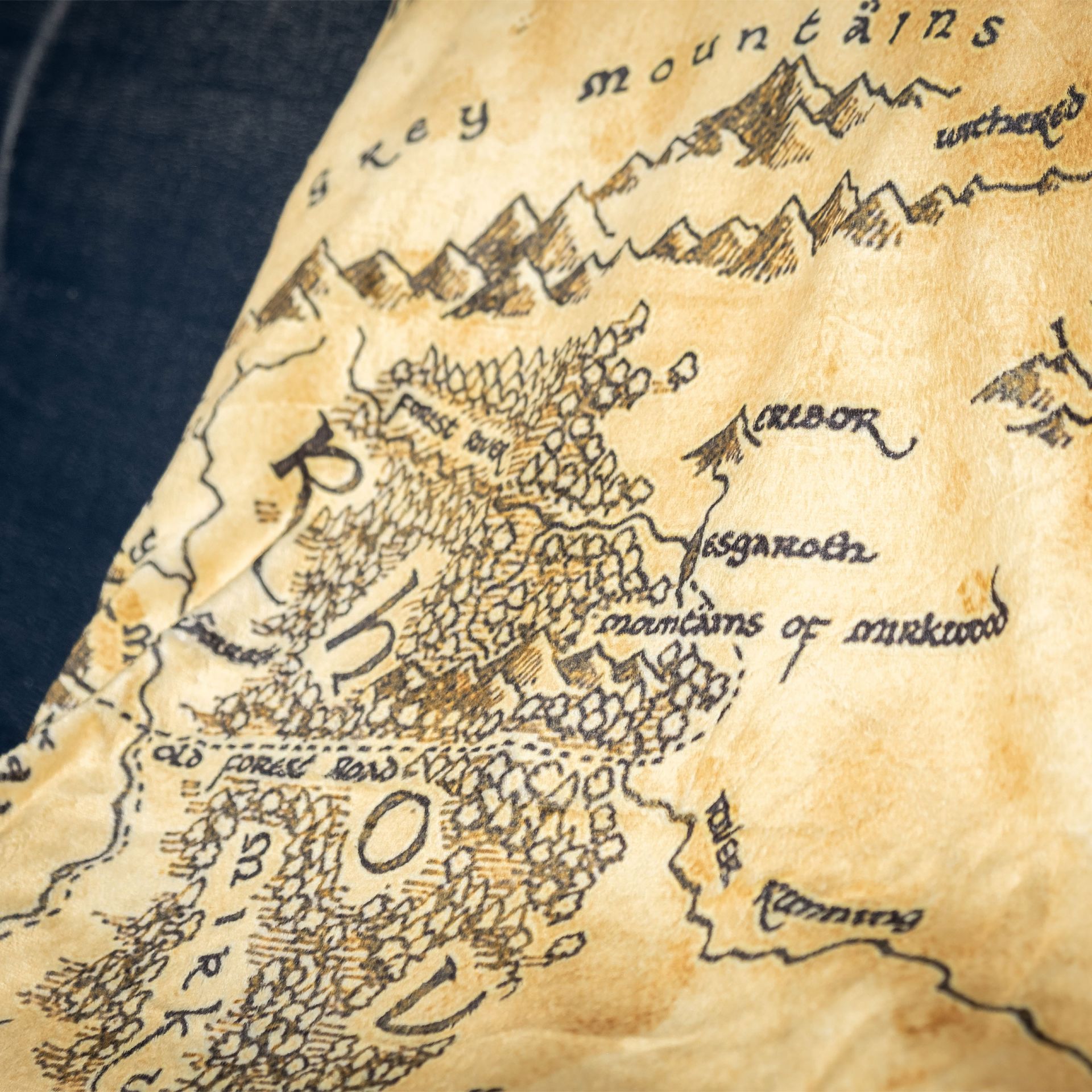 Lord of the Rings - Midden-Aarde Kaart Pluche Deken met Teddybont | The ...