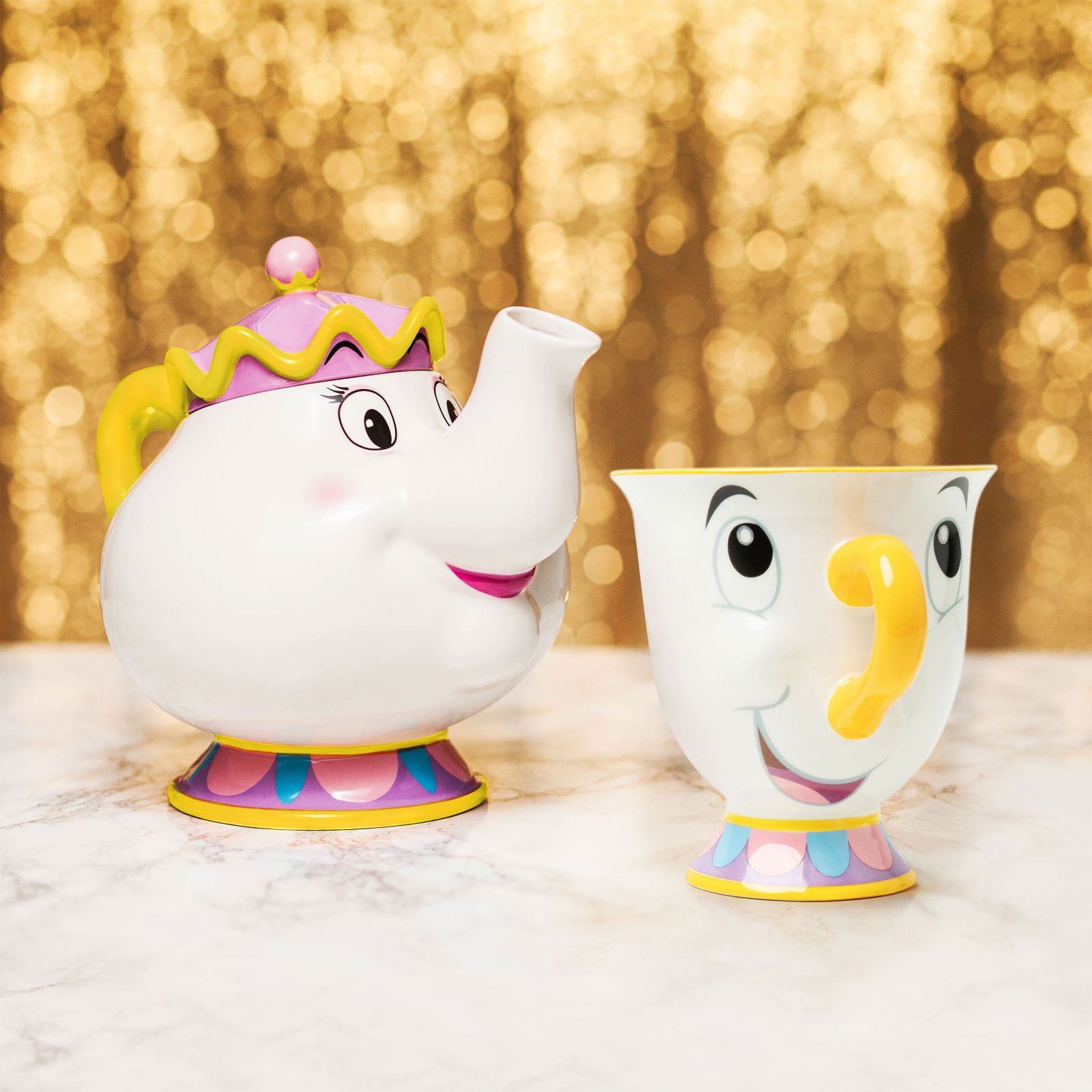 Skönheten och Odjuret - Tekanna och kopp med Mrs. Potts och Chip ...