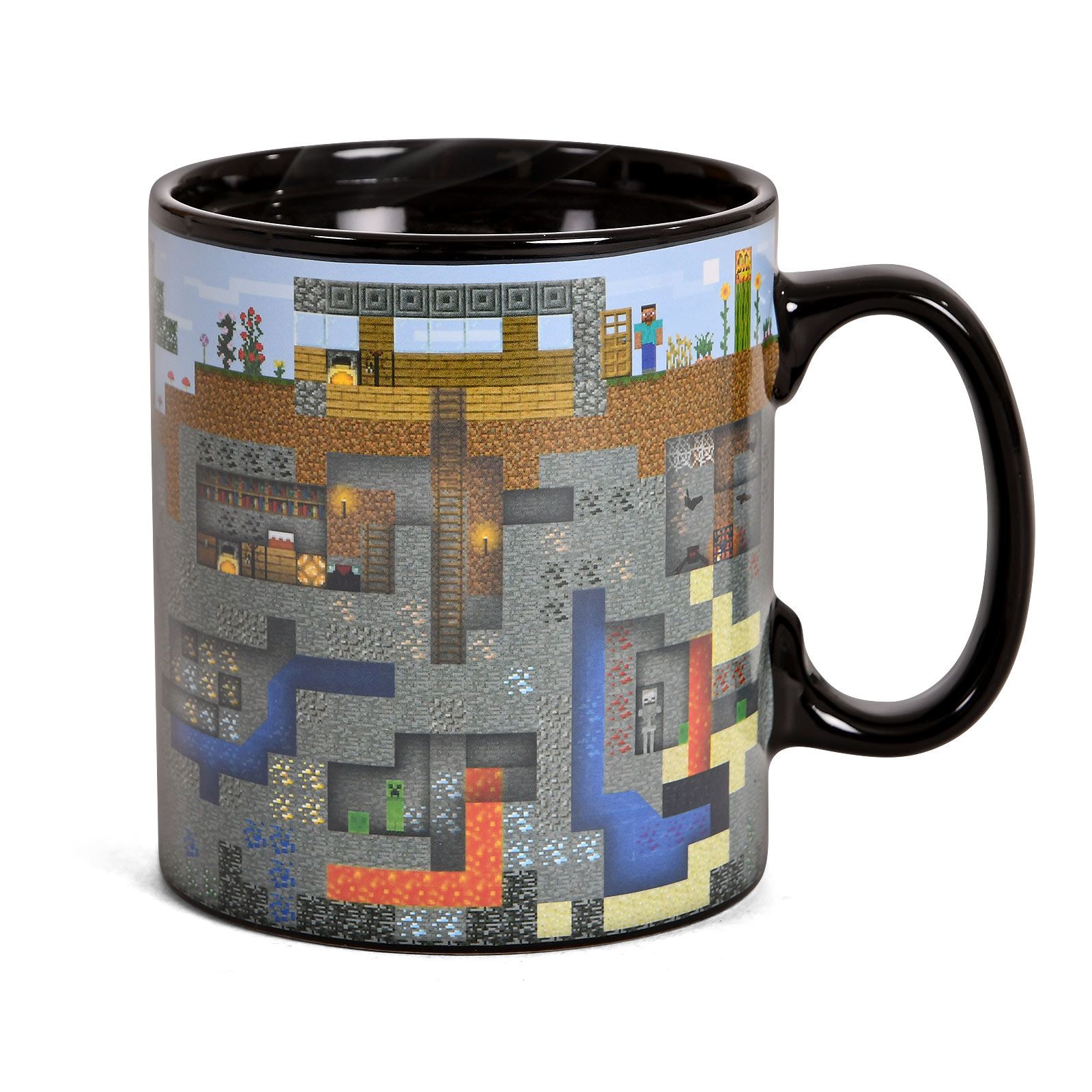 Minecraft - Pixel World Thermo Effect Mug | Elbenwald