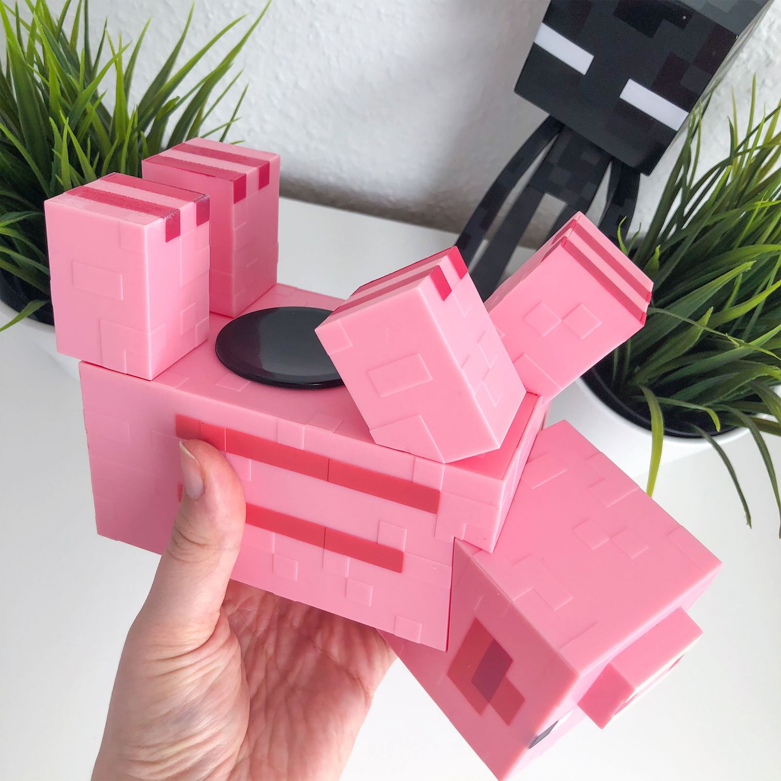 Minecraft - Pixel Schwein Spardose | Elbenwald