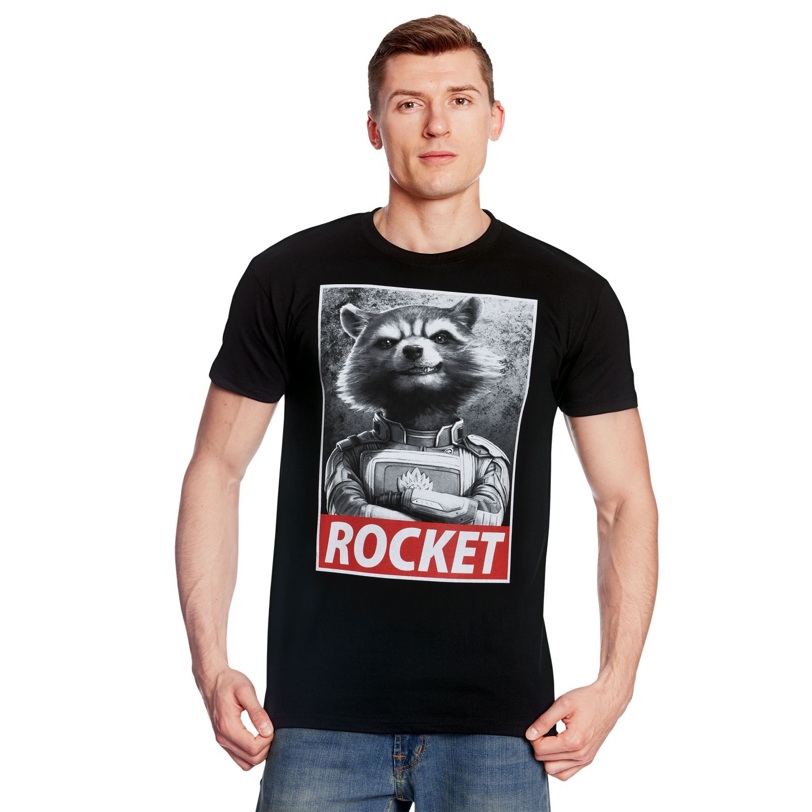 Rocket Raccoon T-Shirt Black - Marvel | Guardians of the Galaxy | Elbenwald