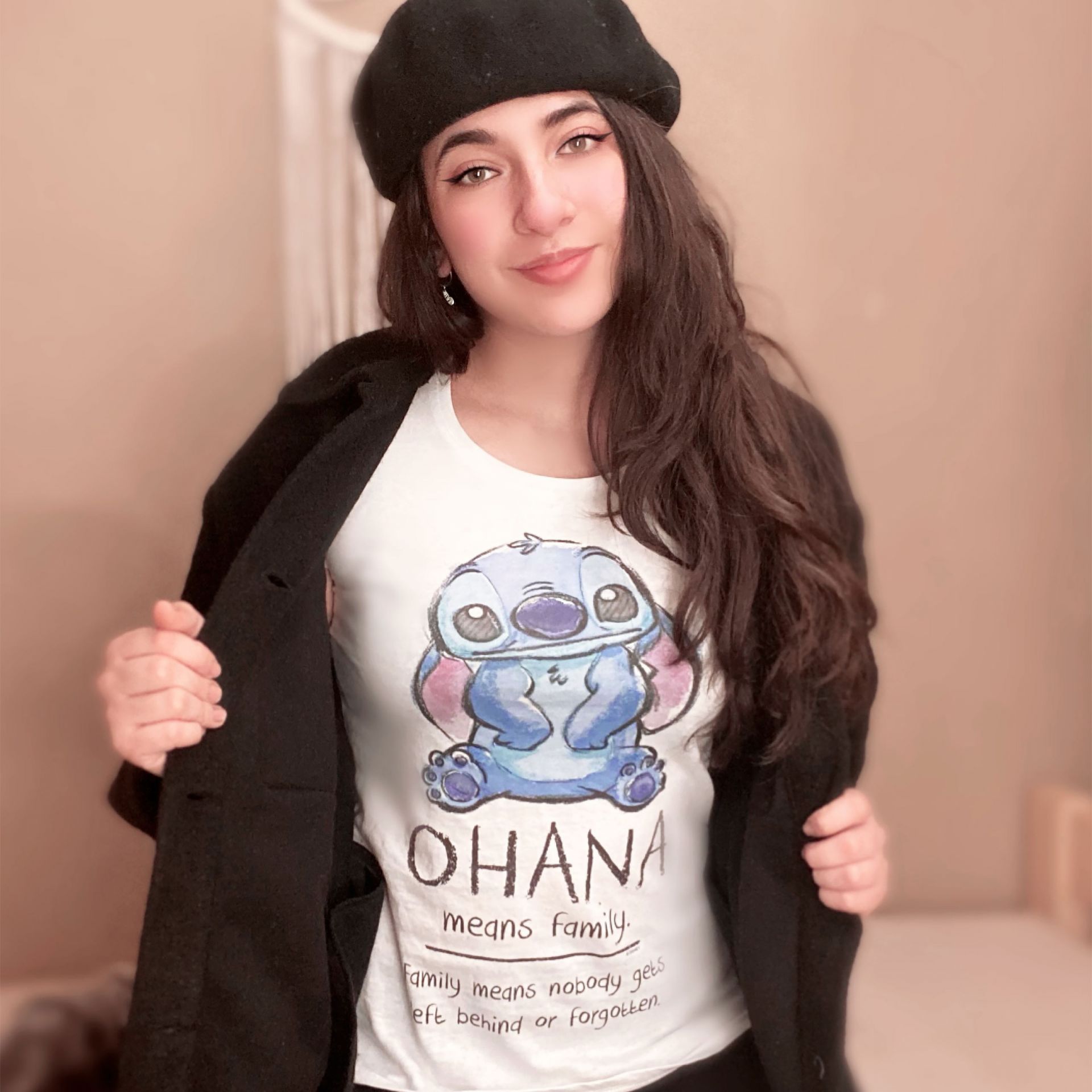 Lilo & Stitch - Ohana Means Family Women's T-Shirt White | Elbenwald