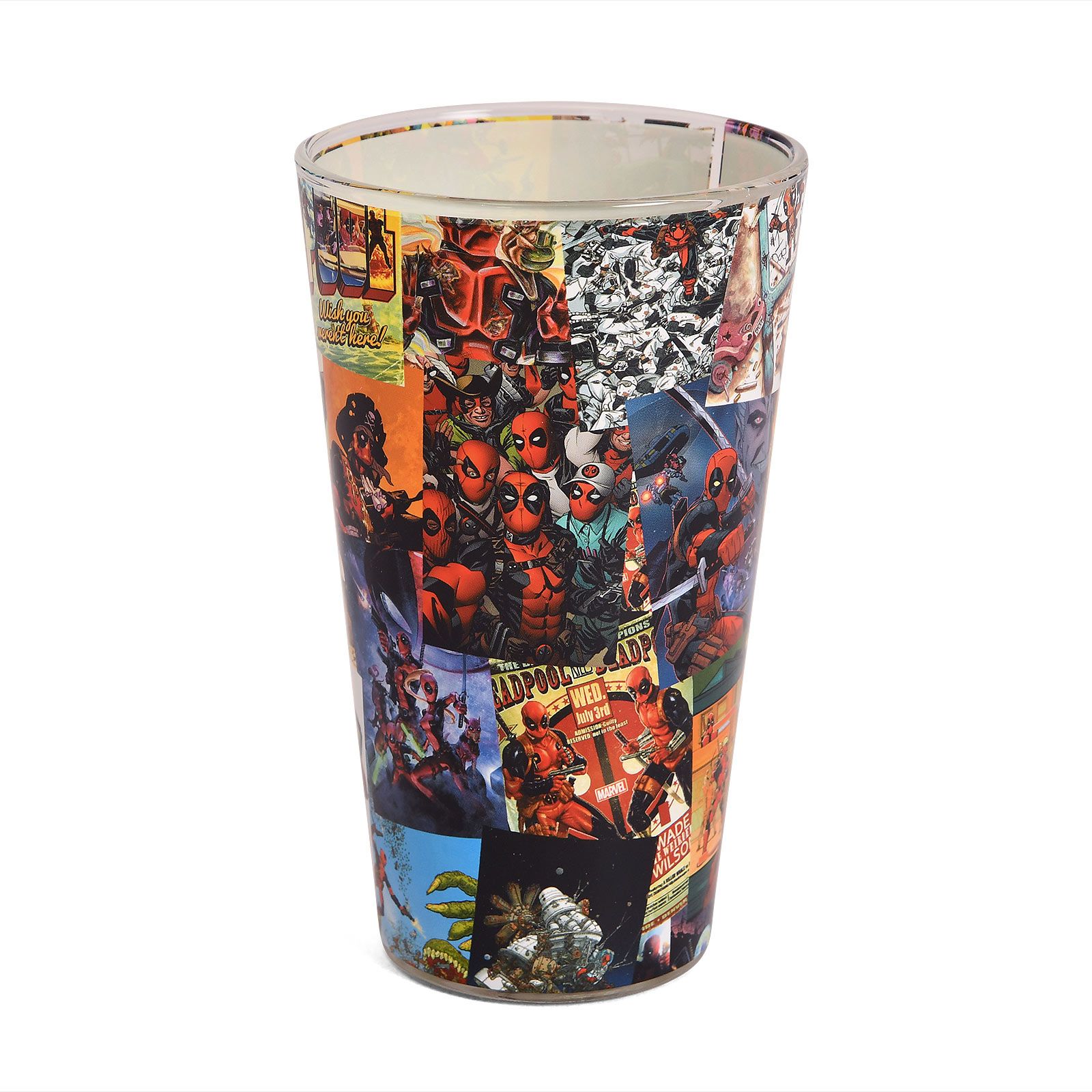 Deadpool - Comic Collage Glass | Elbenwald