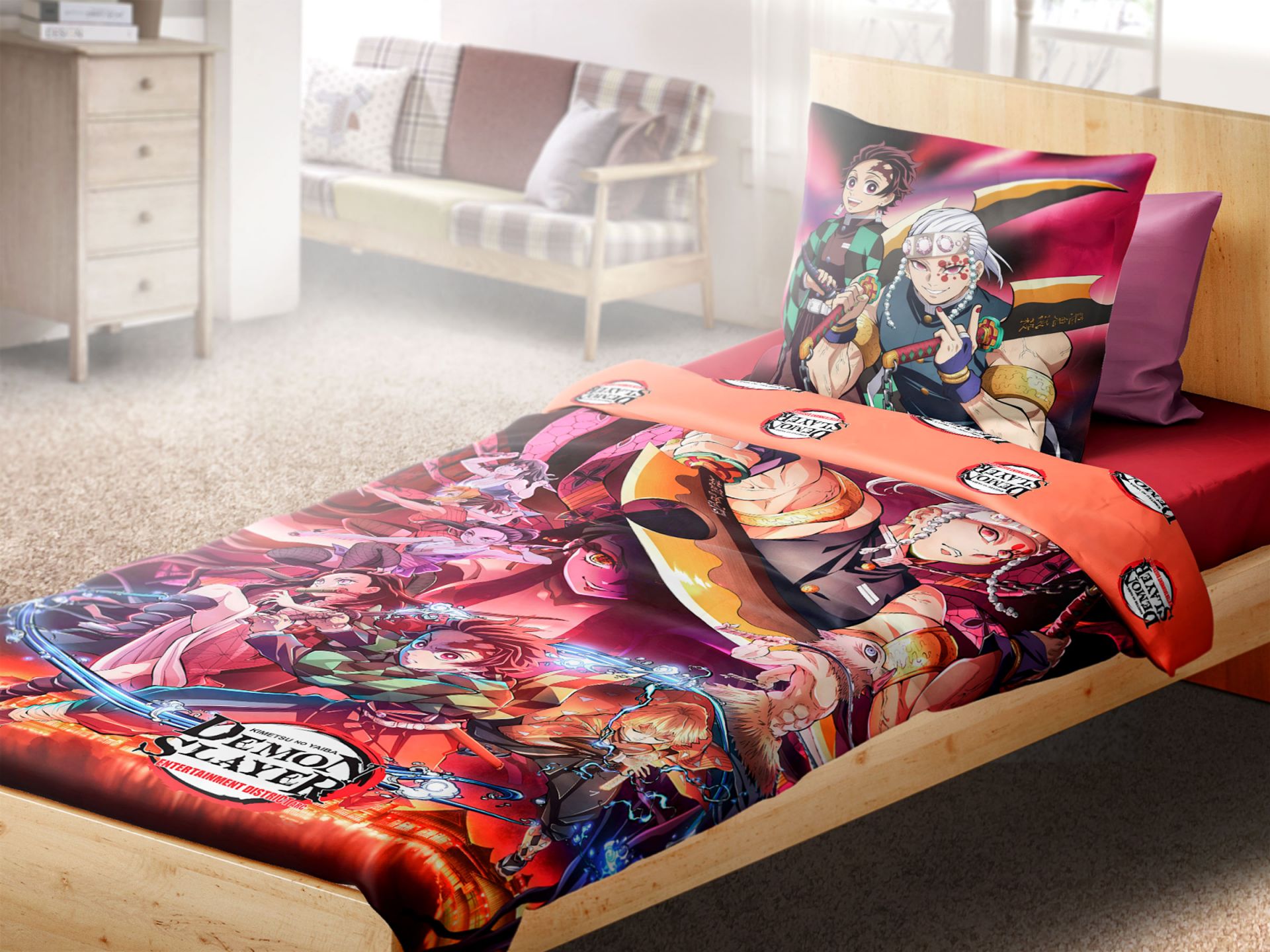 Demon Slayer - Fight Reversible Bedding | Elbenwald