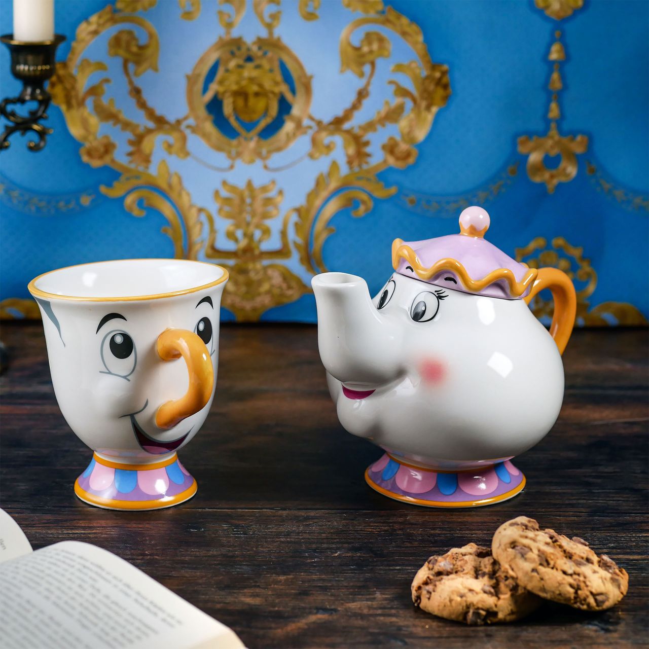 Skönheten och Odjuret - Tekanna och kopp med Mrs. Potts och Chip ...