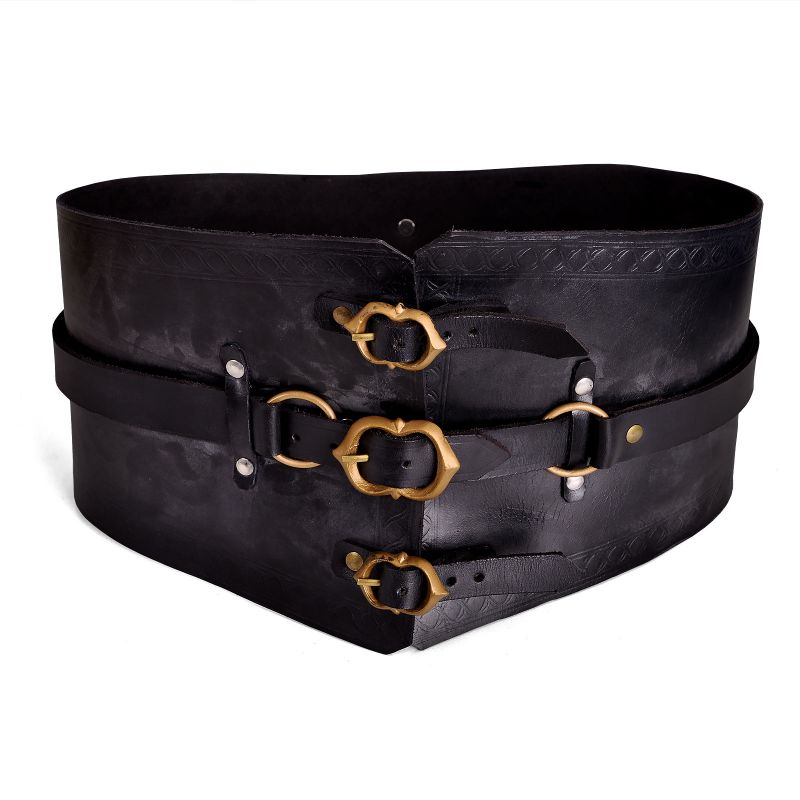 Medieval Corset Belt Audrey Deluxe Black | Elbenwald