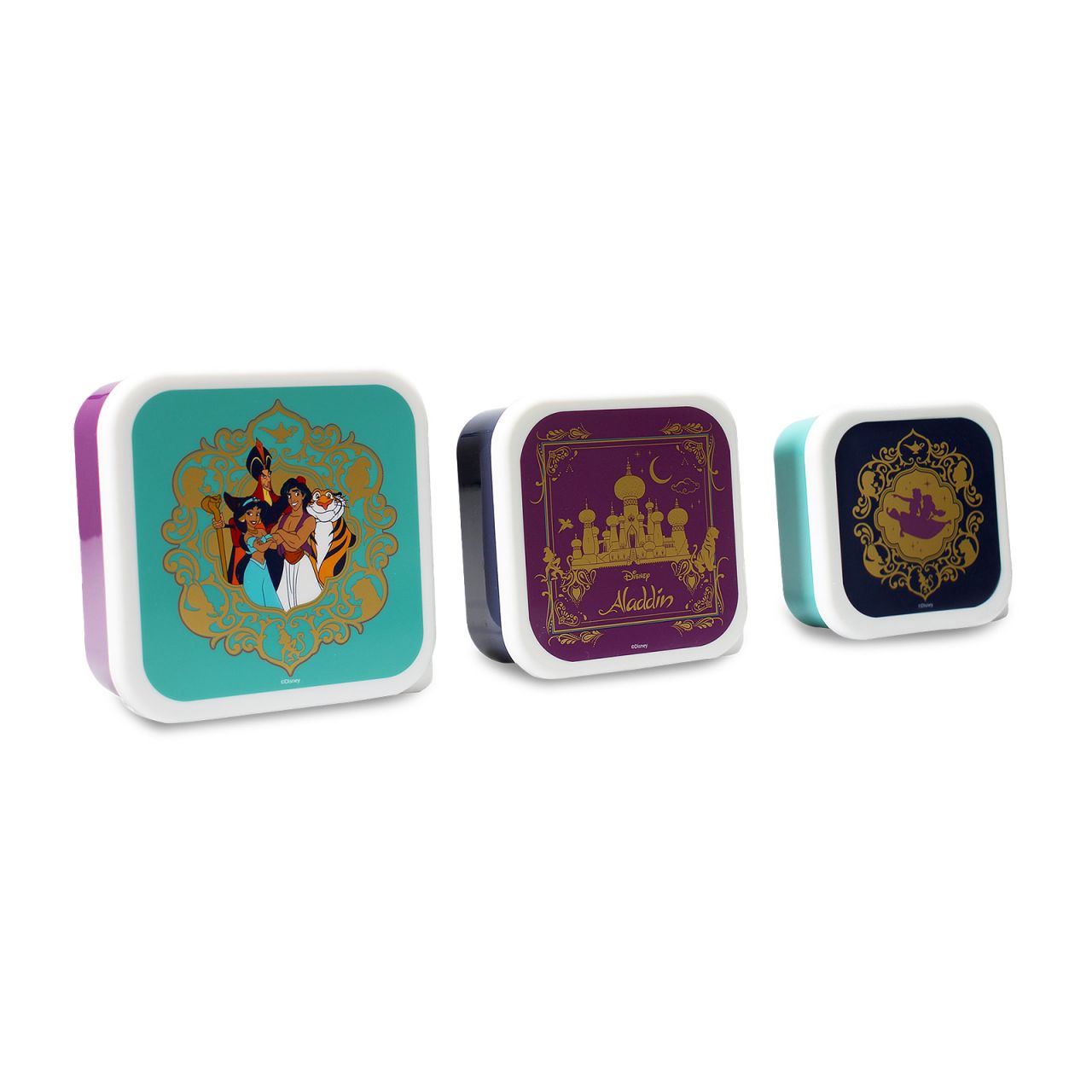 Aladdin - Jasmine et Aladdin Lunchbox Ensemble de 3 | Elbenwald