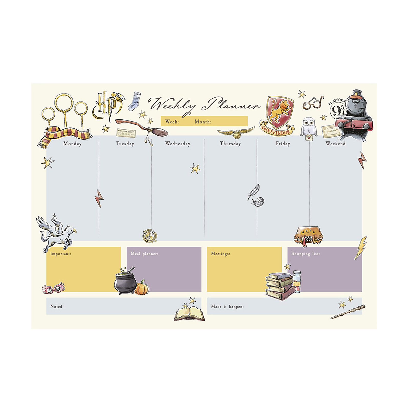 Harry Potter - Planificador semanal | Elbenwald