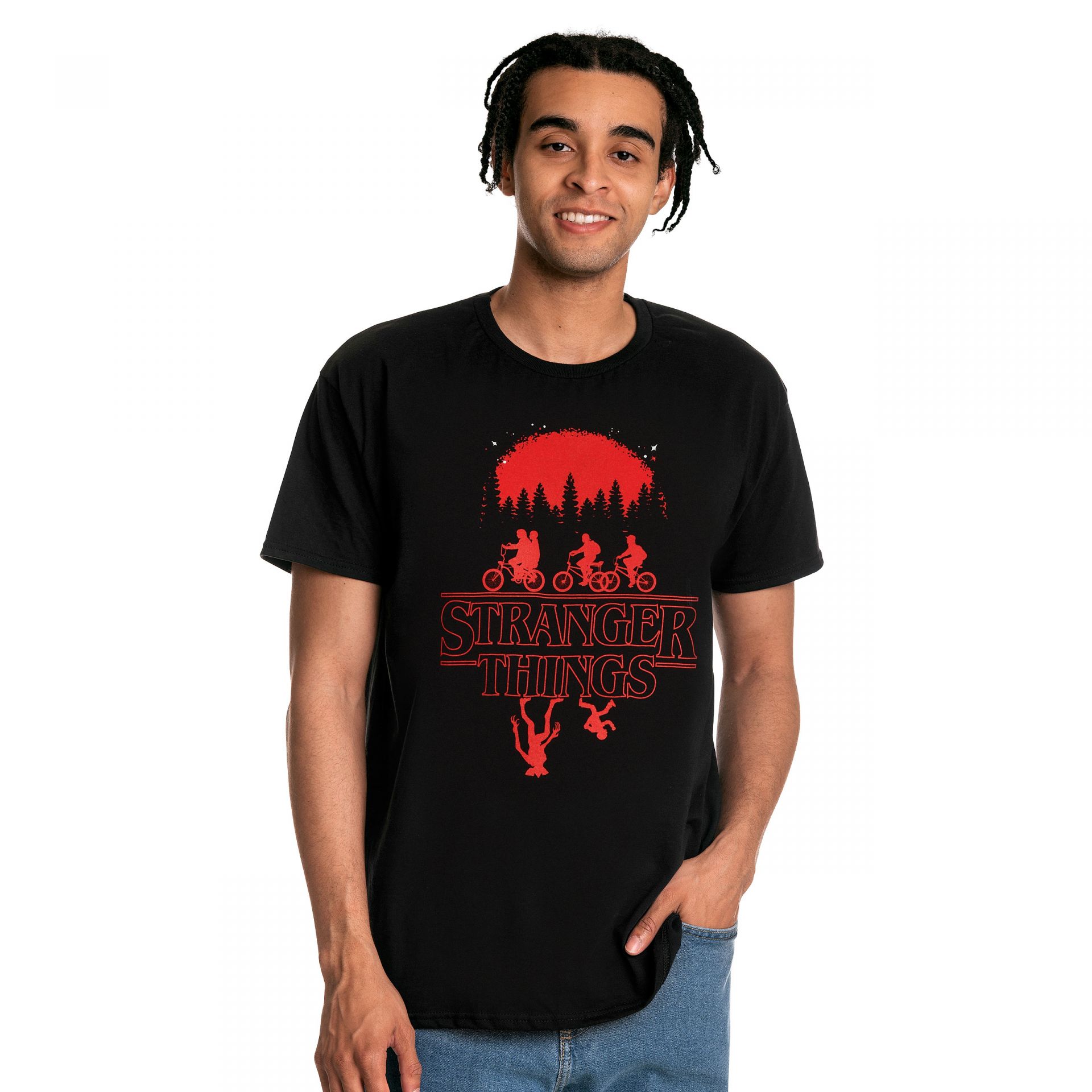 Stranger Things - Silhouette T-Shirt black | Elbenwald