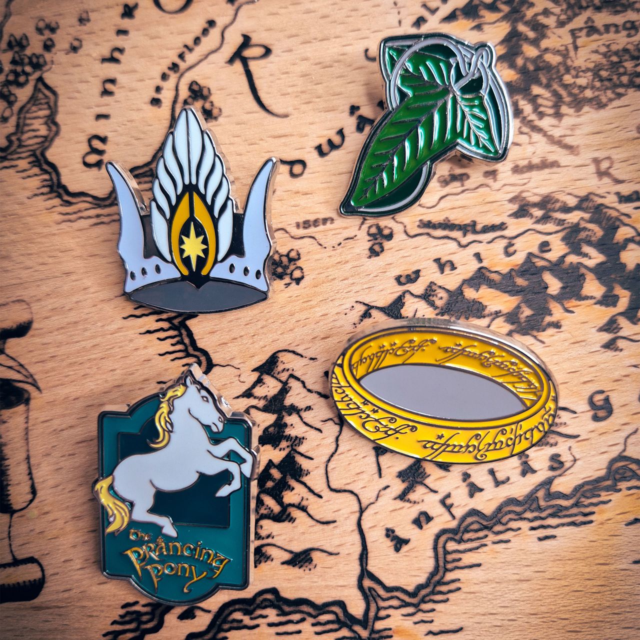 The Lord of the Rings - Symbols Pins 4-piece Set | Elbenwald