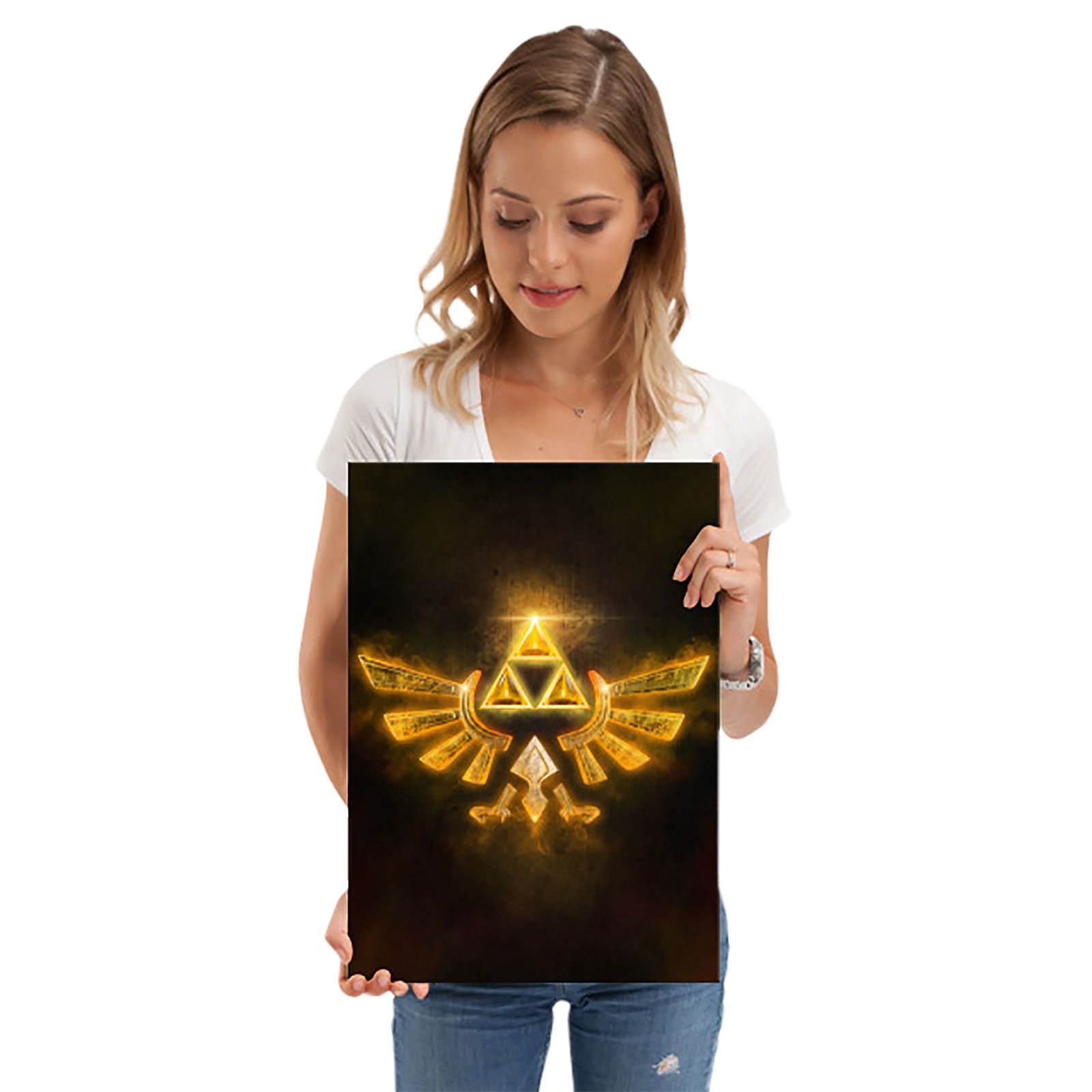 Hyrule Logo Metall Poster für Zelda Fans | Elbenwald