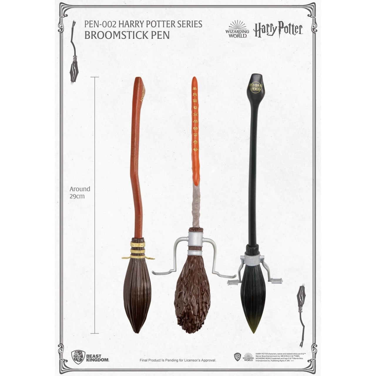 Harry Potter Kugelschreiber Firebolt Besenstiel 29 cm | Elbenwald