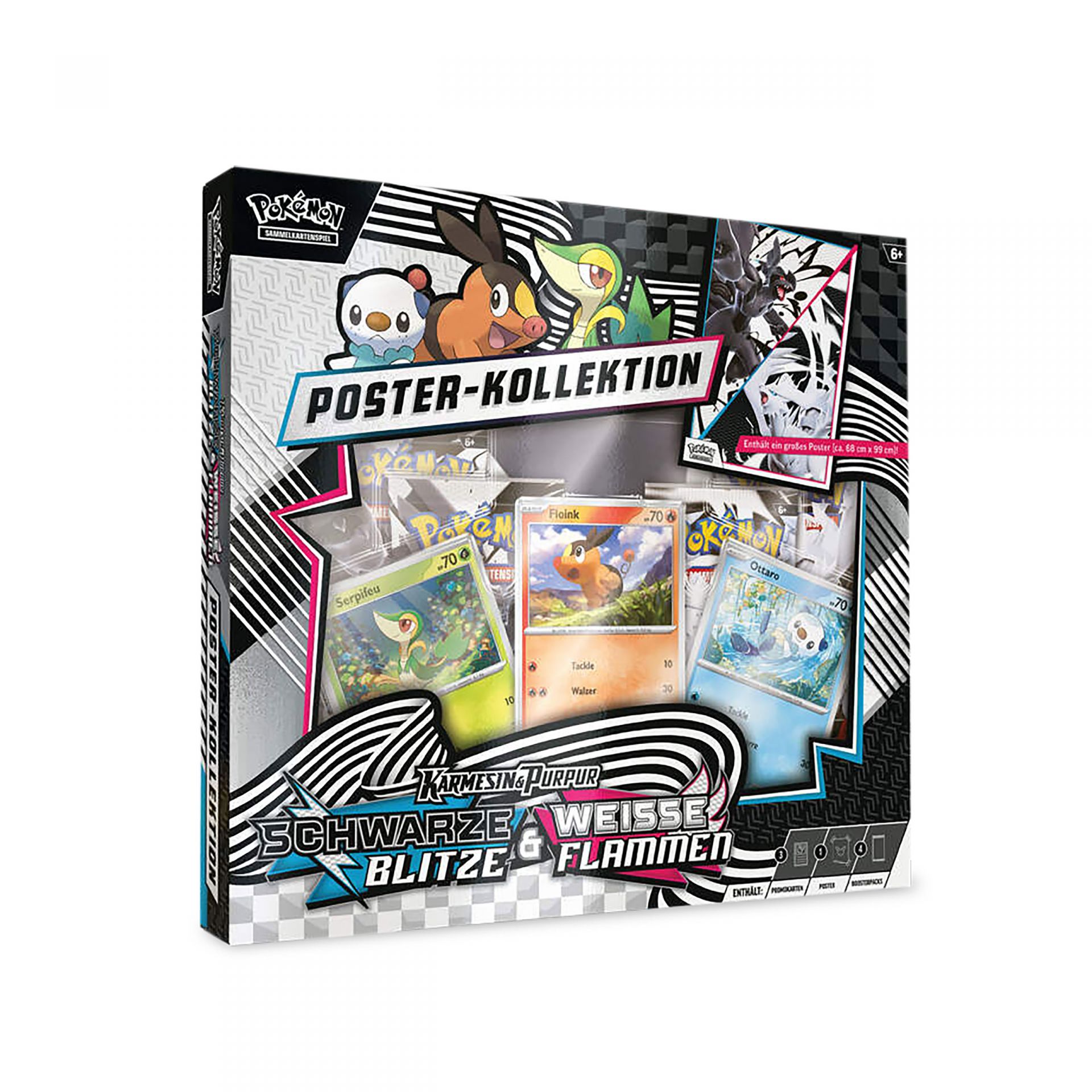 Pokemon - Zwarte Bliksem & Witte Vlam Verzamelkaarten Box met Poster ...