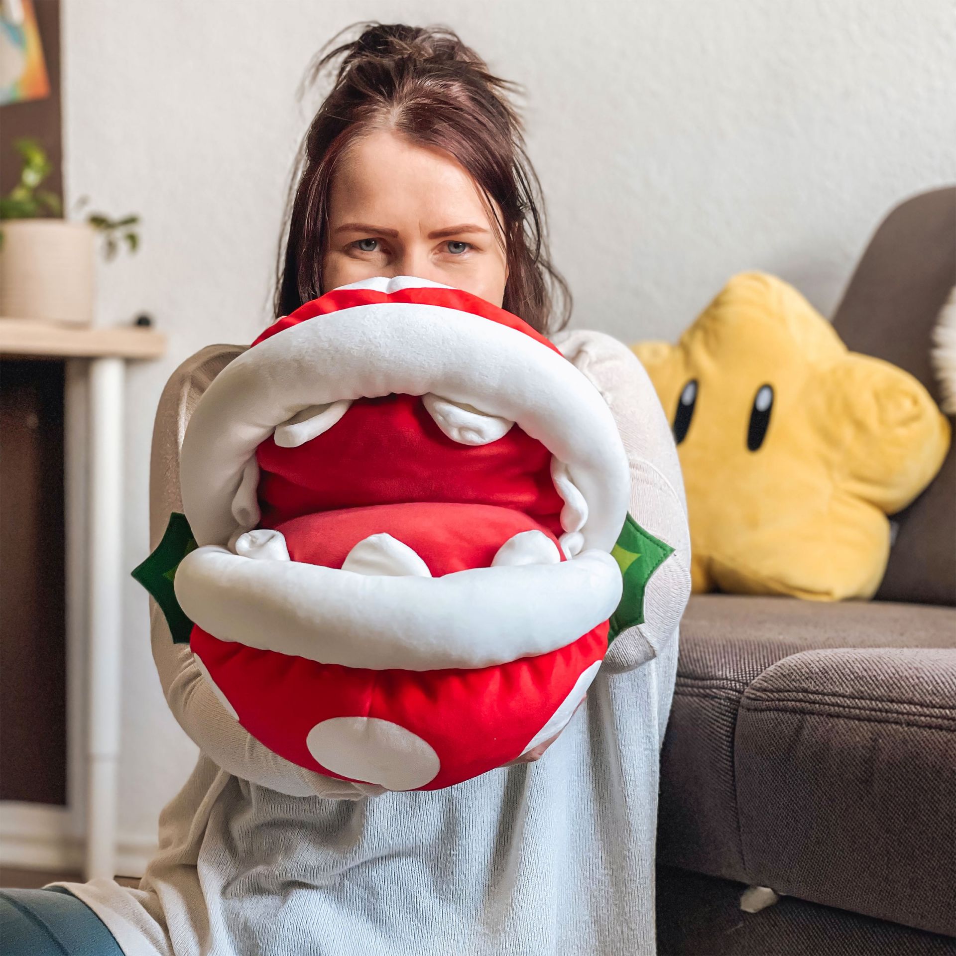 Super Mario Piranha Pflanze Plüsch Figur Elbenwald