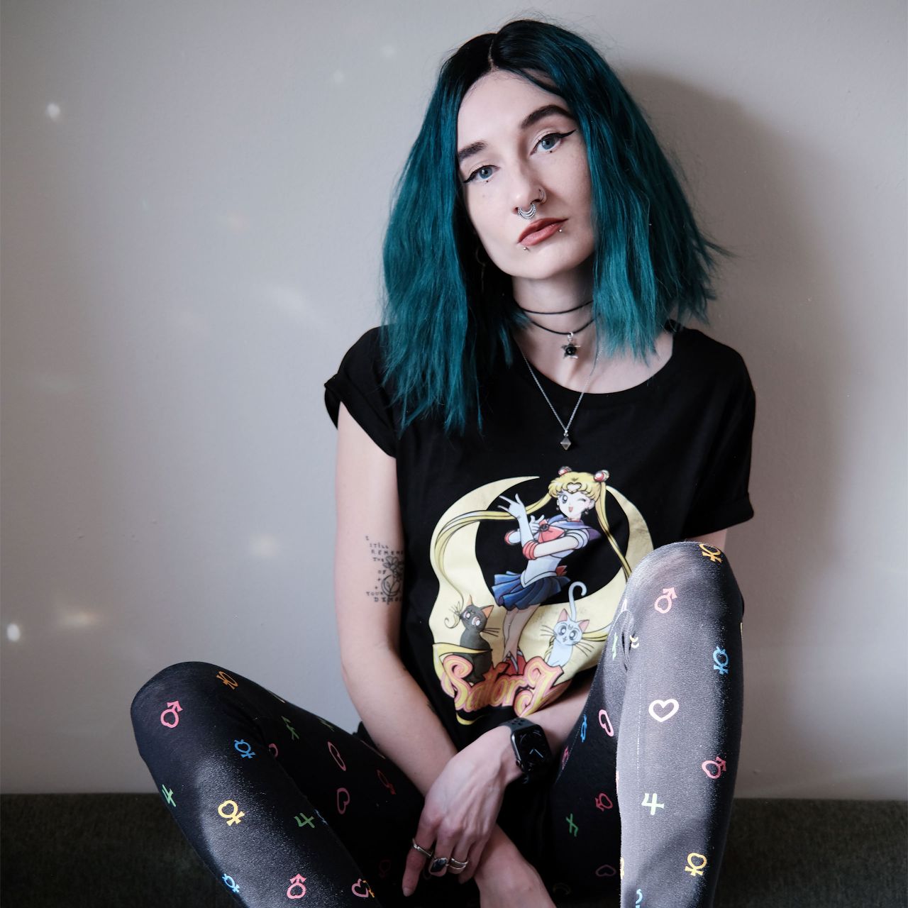 Sailor Moon Pose T Shirt Womens Black Elbenwald 8660
